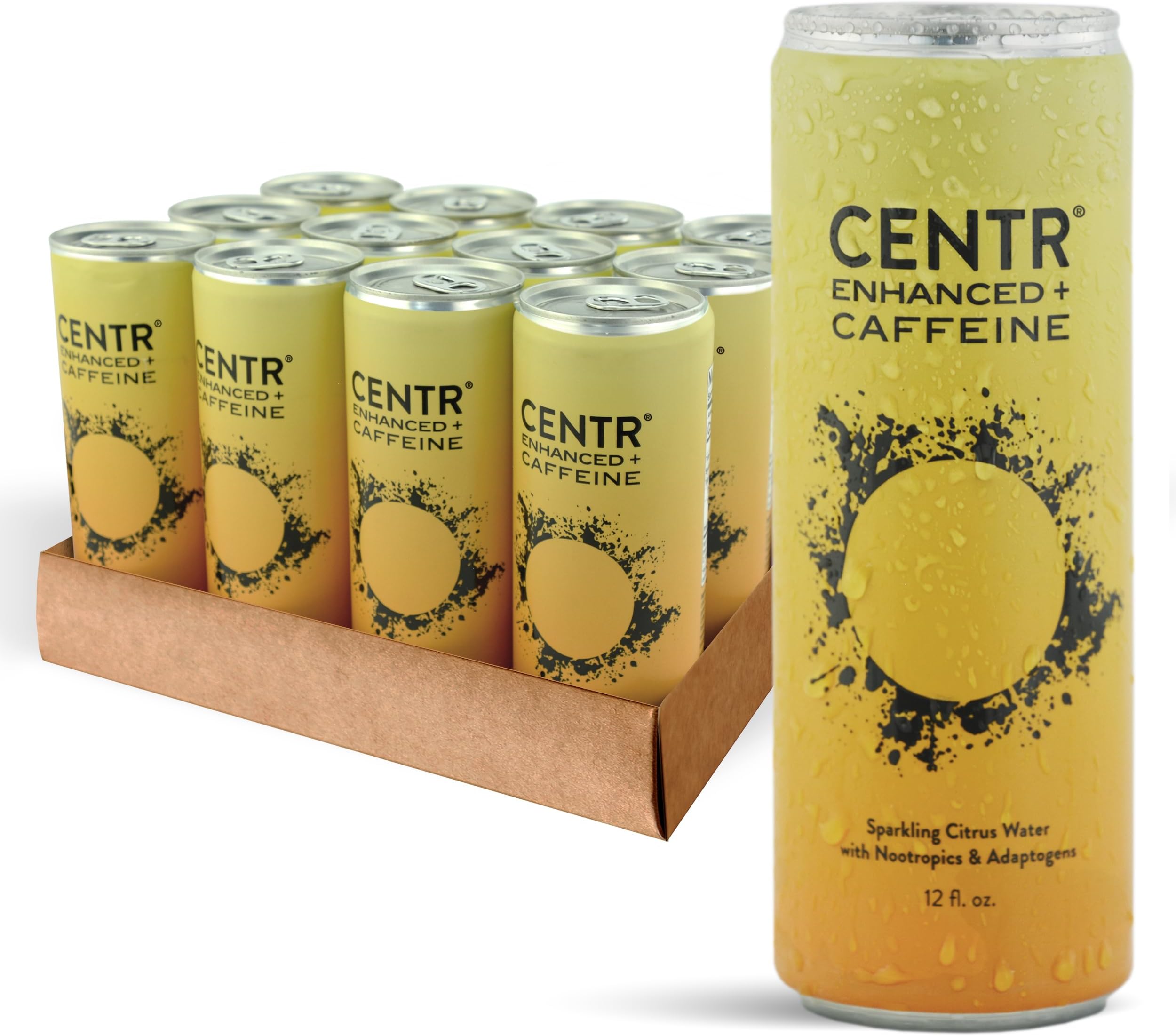 Amazon.com : CENTR Caffeine, Nootropic Energy Drinks Sugar Free, 12 ...
