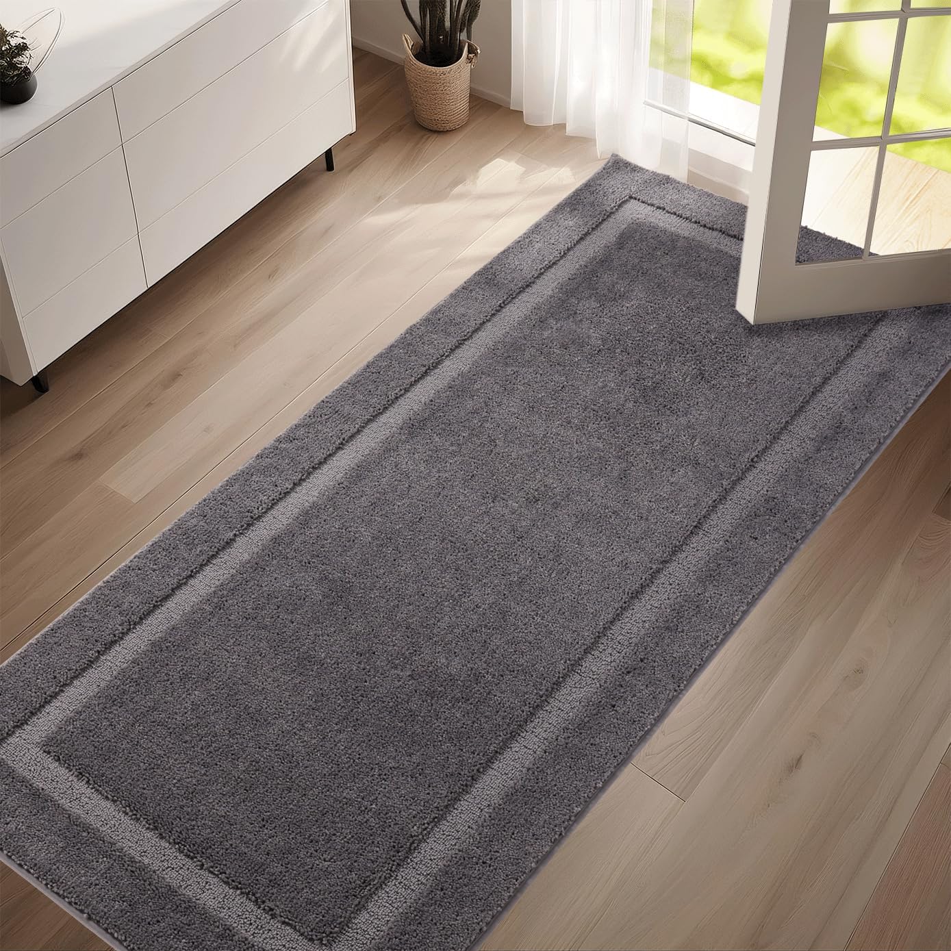 Amazon.com: Oiilores Washable Runner Rug, Dirt Trapper Door Mat Indoor ...