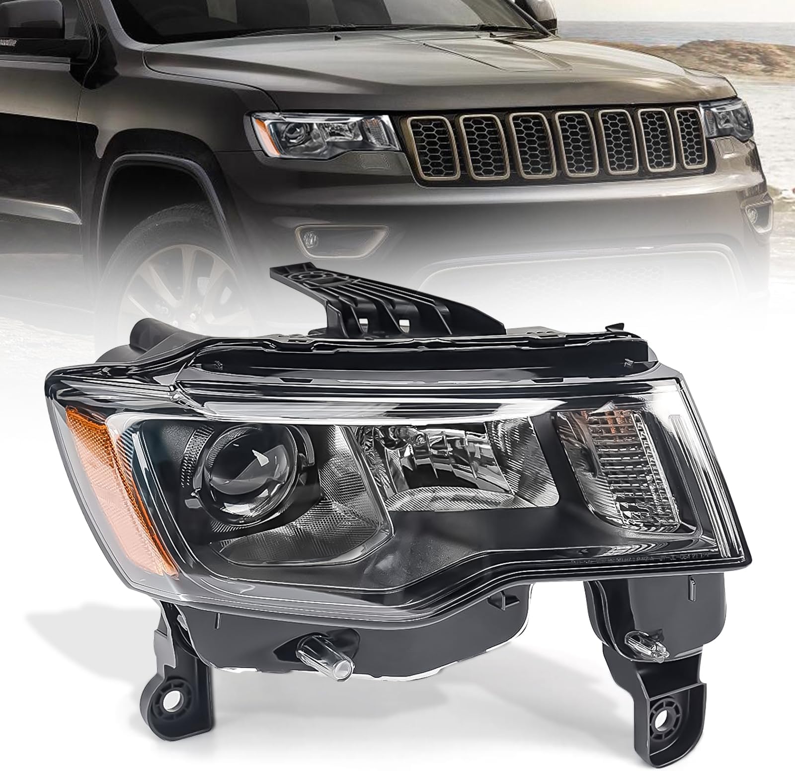 Amazon.com: tluuze - For Jeep Grand Cherokee Headlight Assembly 2017 ...