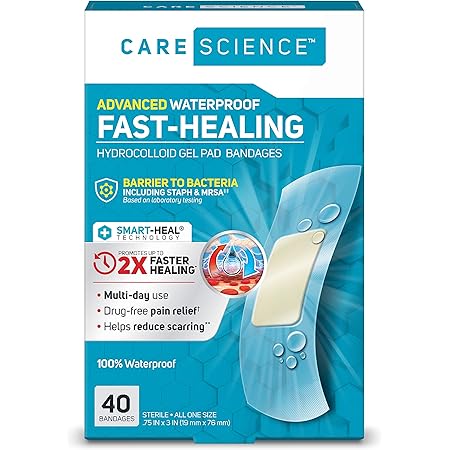 Amazon.com: CVS Health Advanced Healing Hydrocolloid Bandages (Large ...