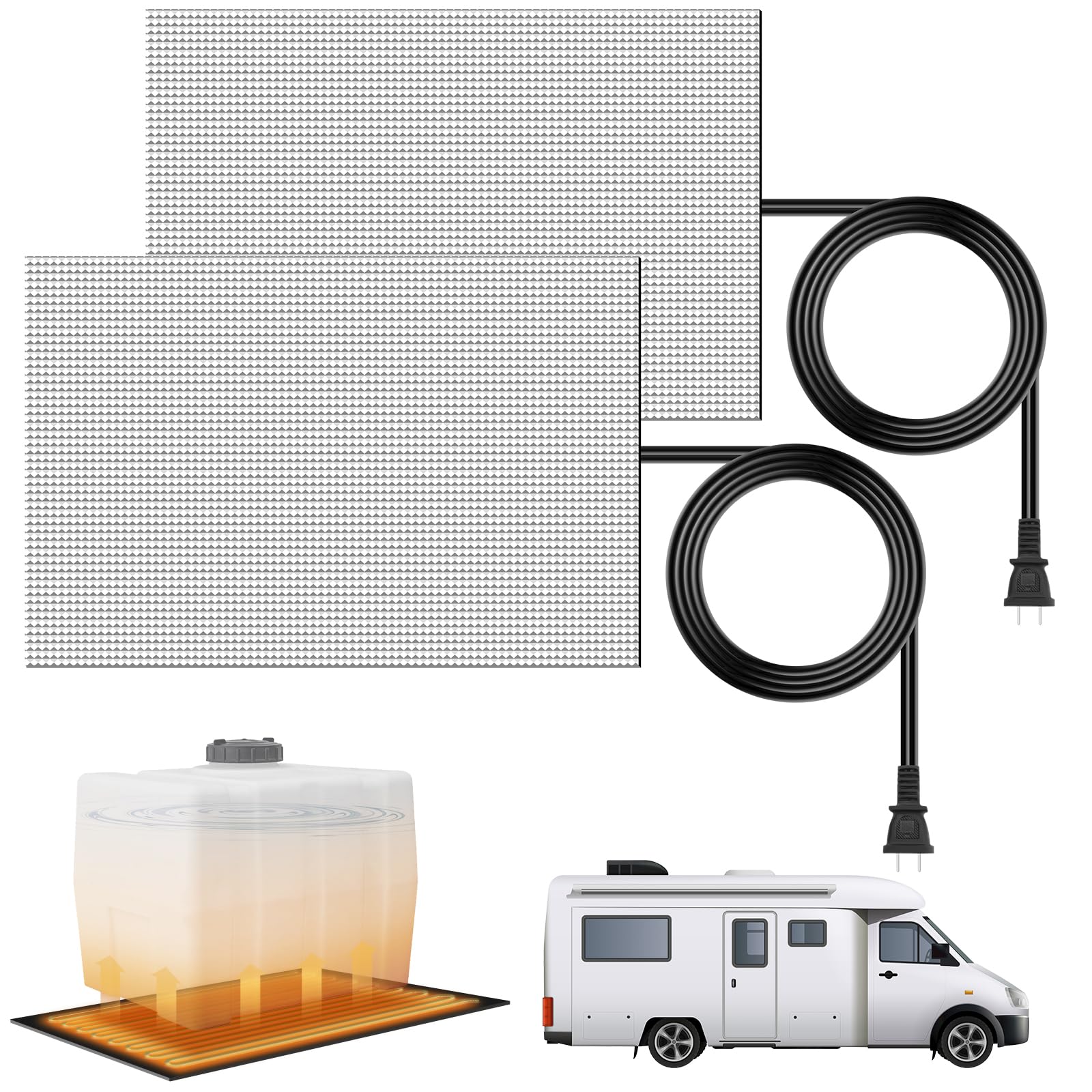 Amazon.com: EZIRVLIFE RV Tank Heater Pad with Automatic Thermostat ...