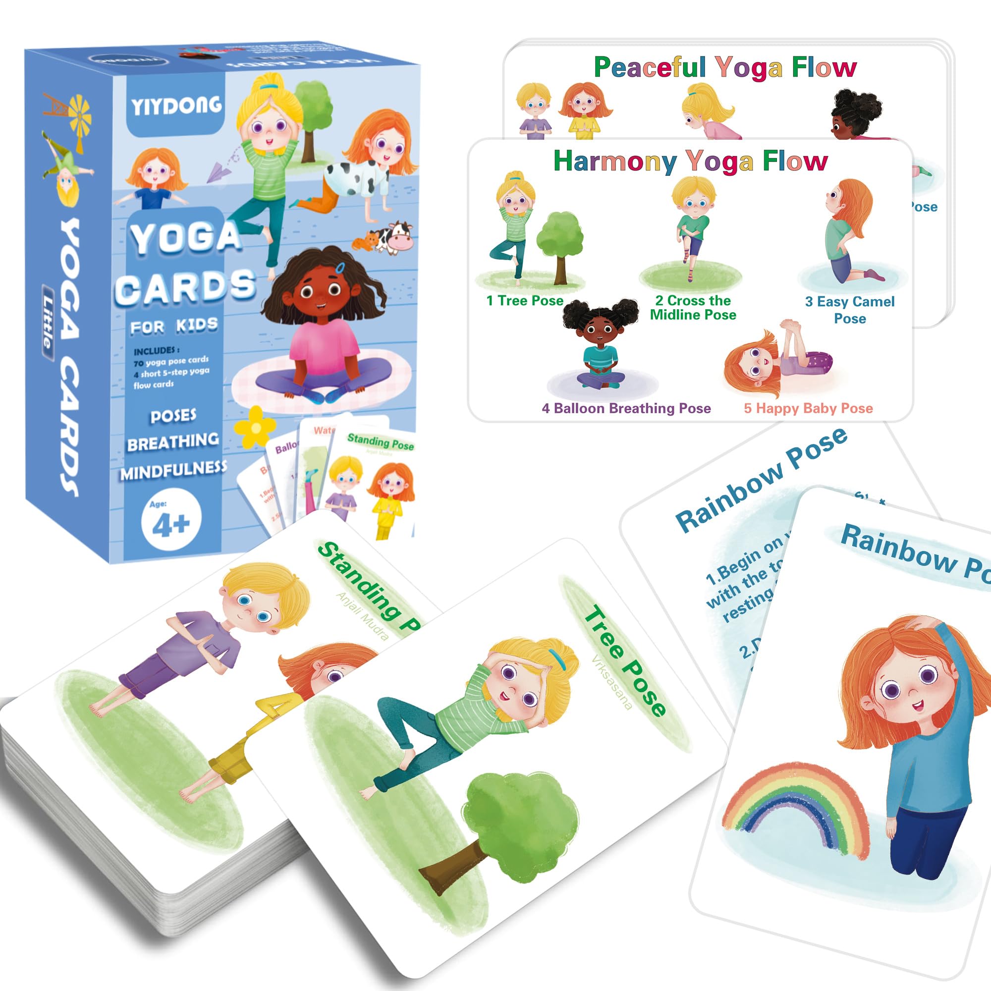 Preschool Yoga Pose Cards Kids Yoga Pose Cards – Illustrated