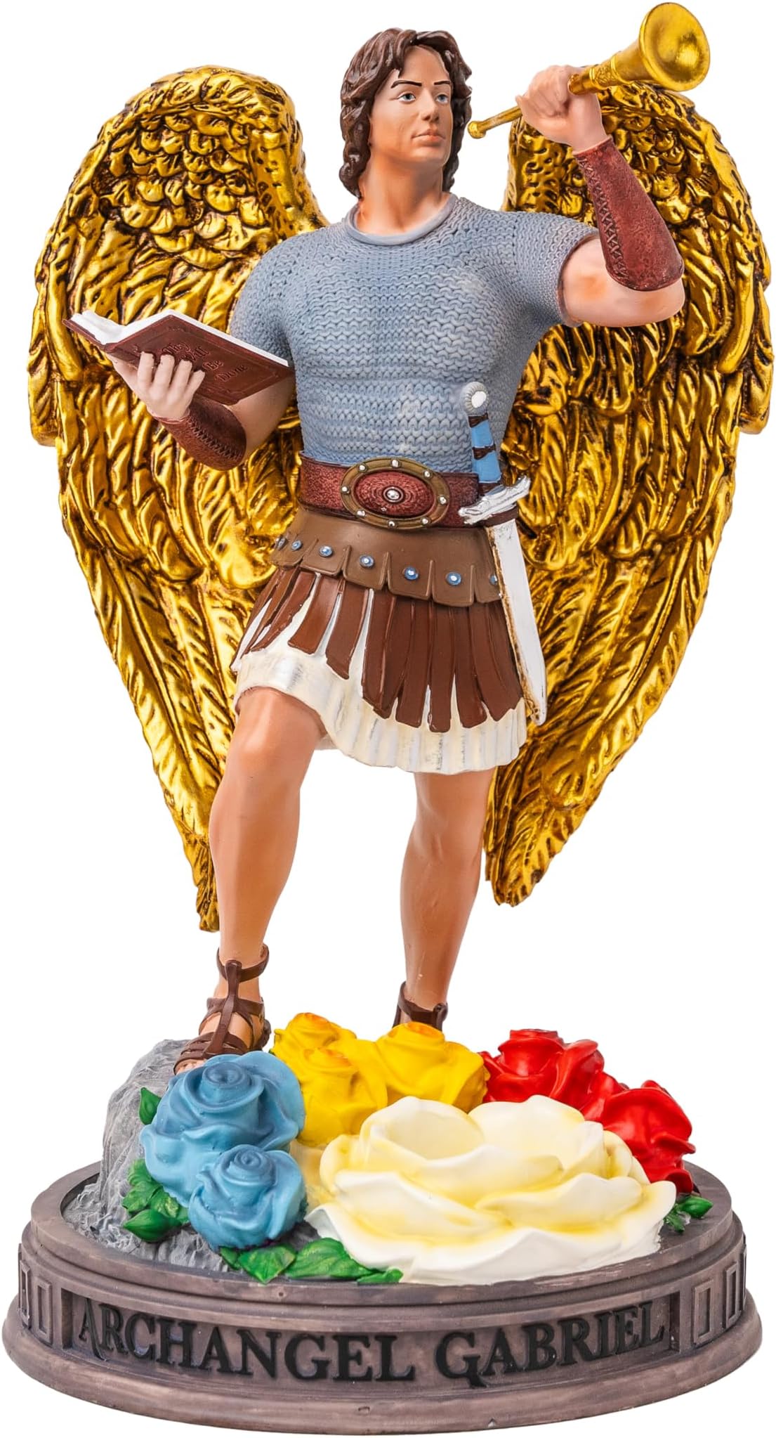 Amazon.com: US 11 Inch Six Winged Guardian Angel with Serpent Figurine ...
