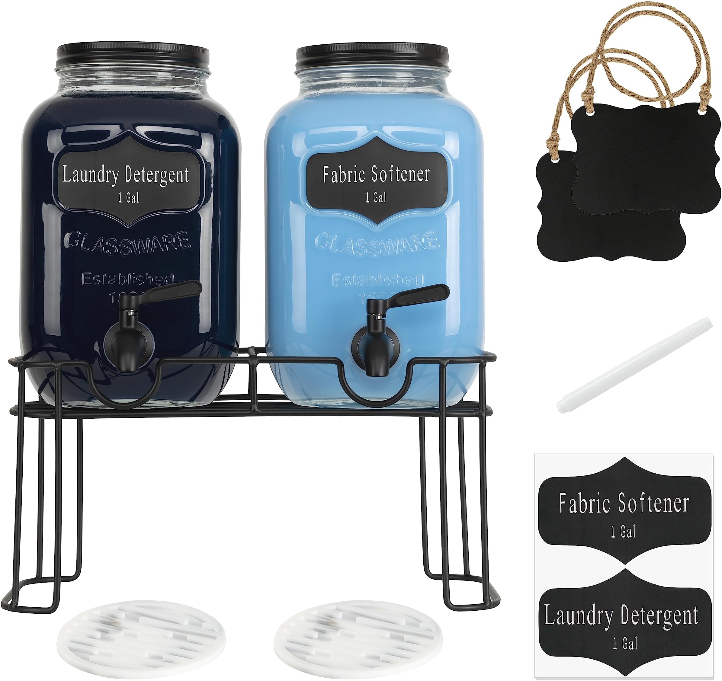 Amazon.com: Arjust Liquid Laundry Detergent Dispenser - Fabric Softener ...