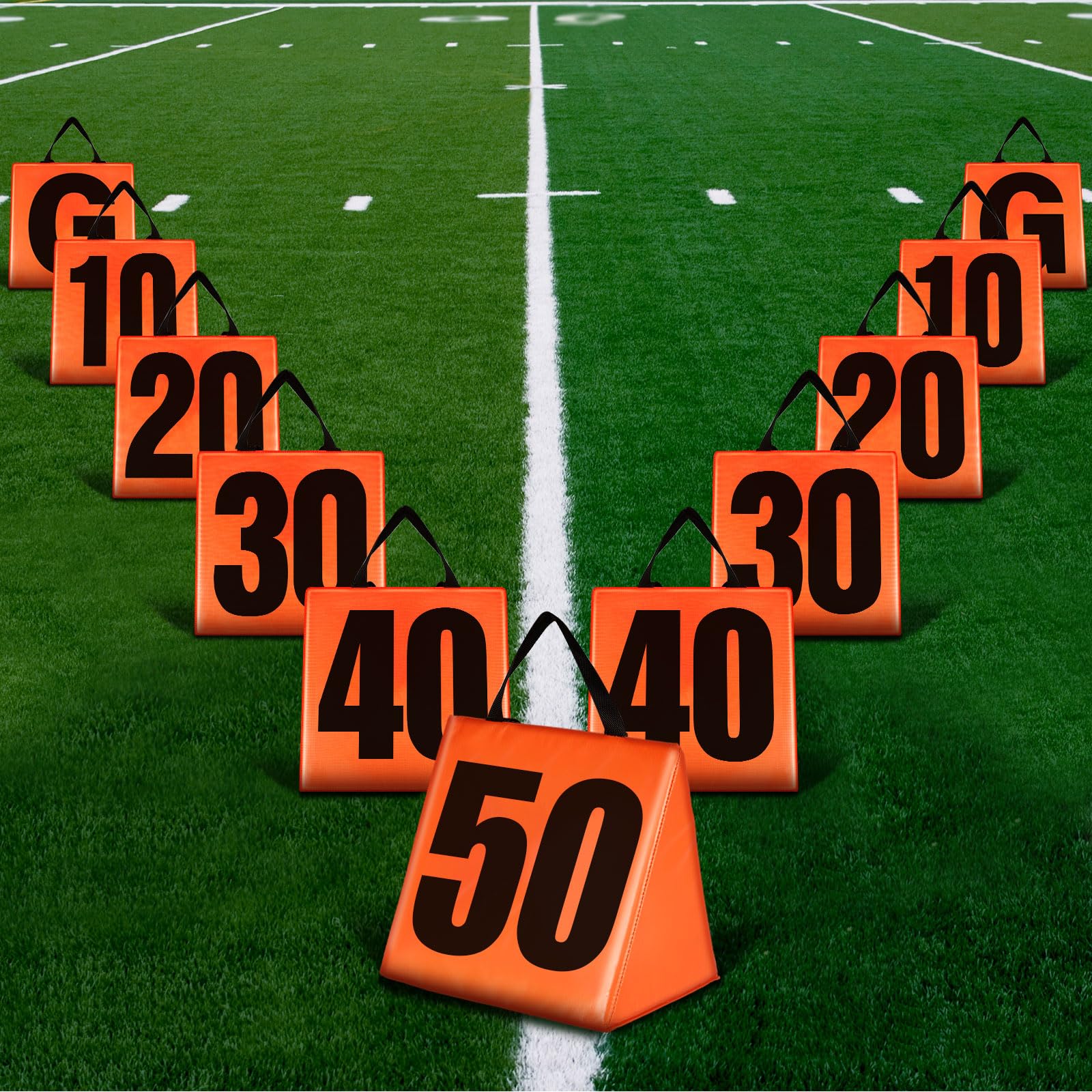 Amazon.com : Gemscream Solid Weighted Football Field Markers(1.5 kg ...
