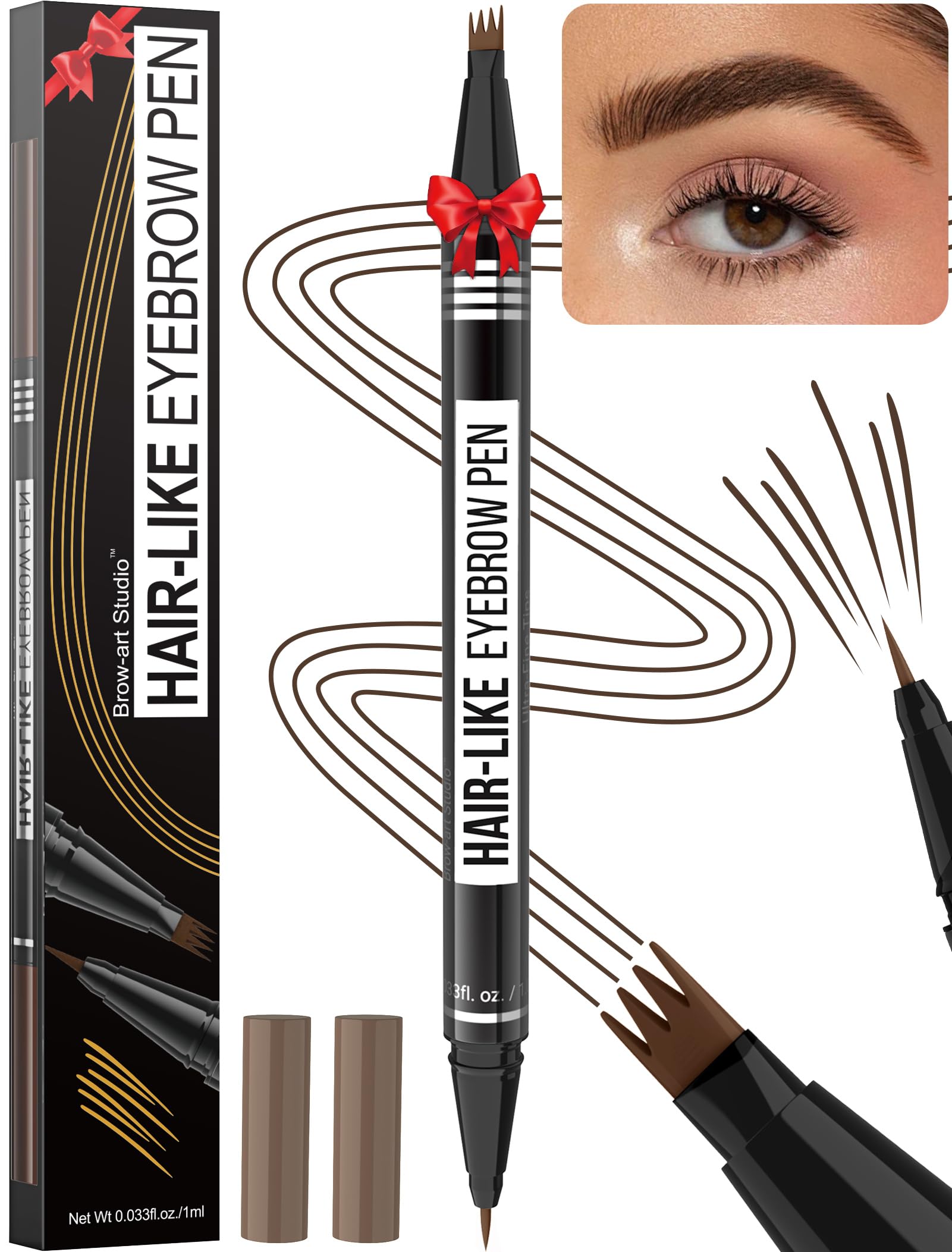 Amazon.com : Microblading Eyebrow Pen - Eyebrow Pencil Magical 2-in-1 ...