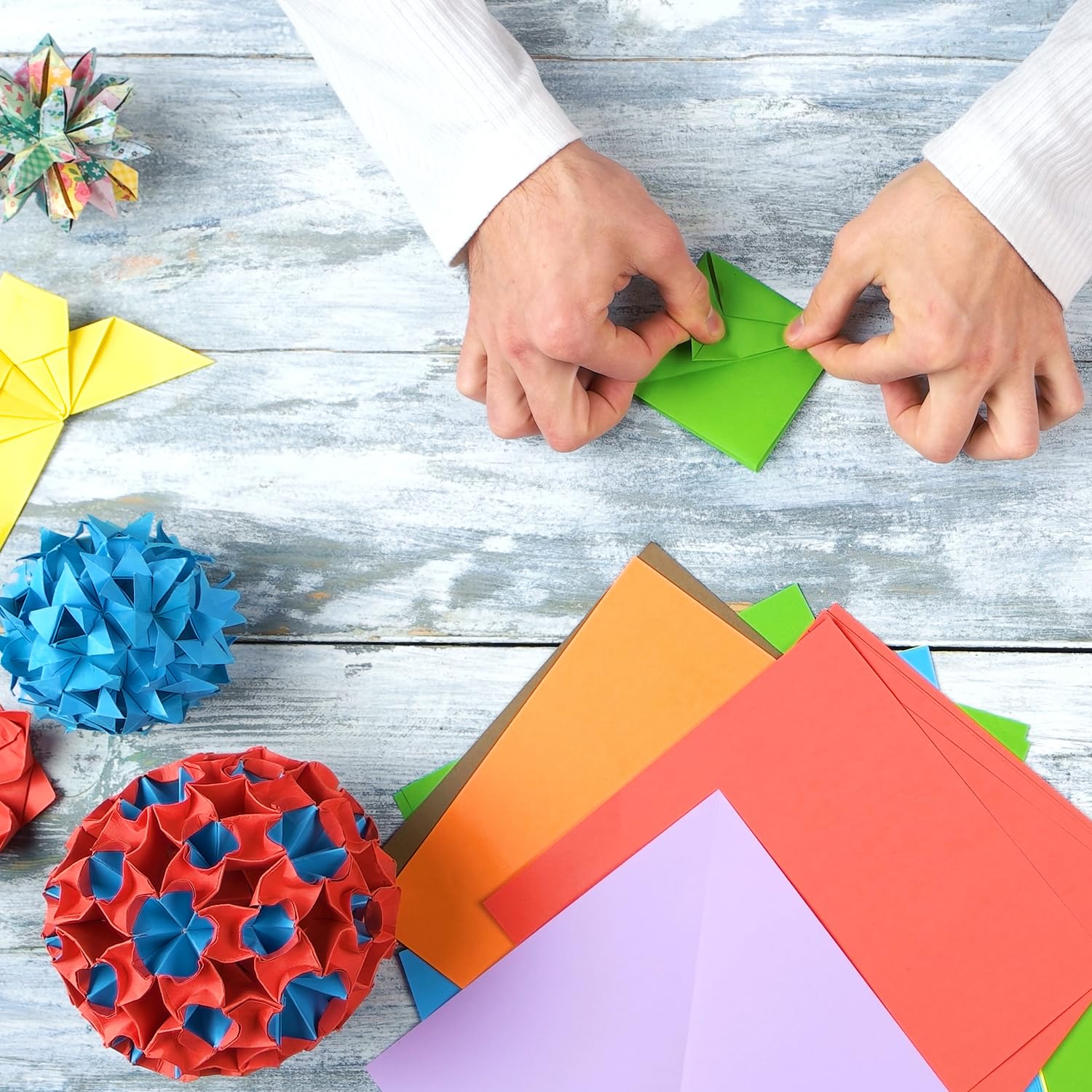 Snapklik.com : Origami Paper - 100 Sheets - 10 Colors - 3.94 Inch ...