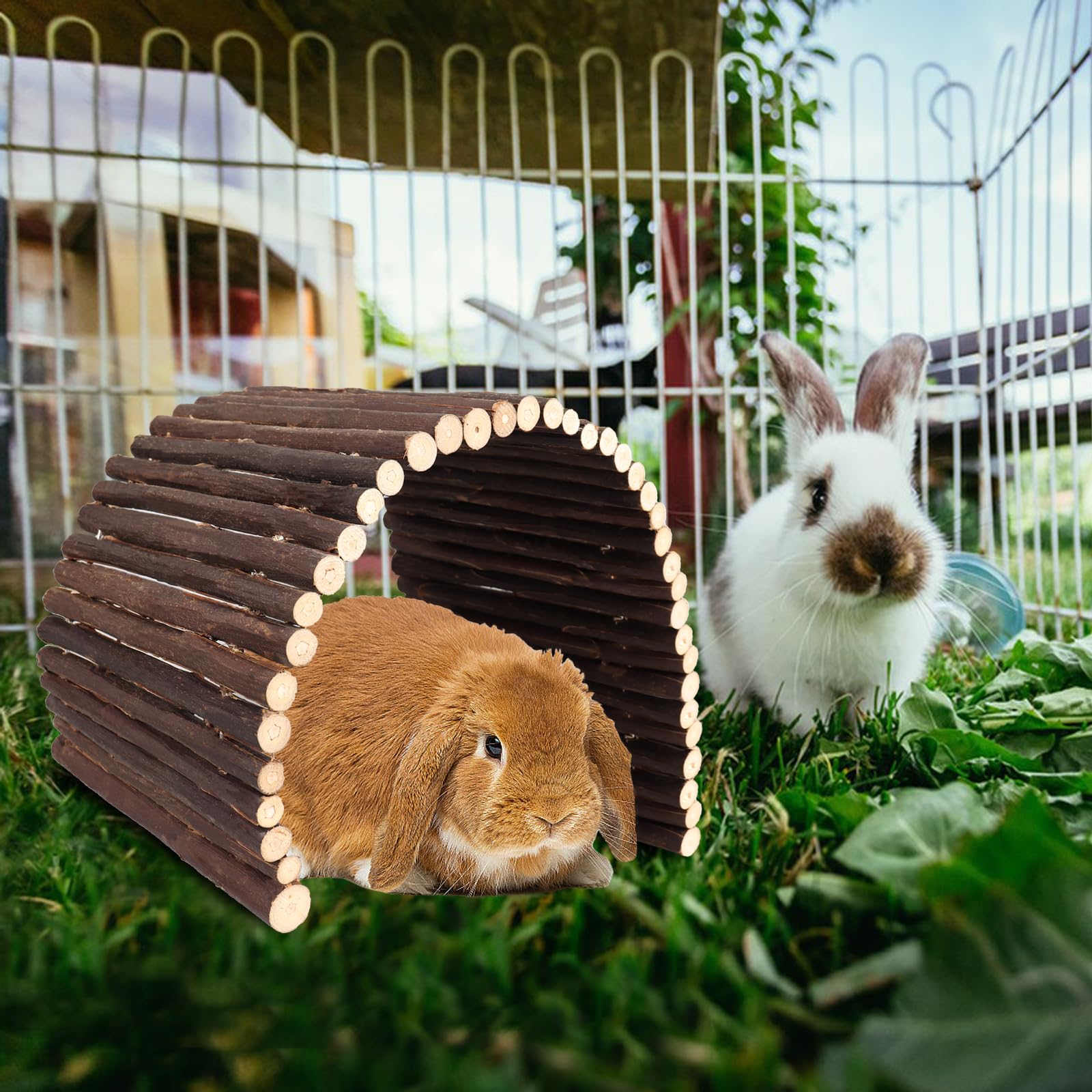 Snapklik.com : Rabbit Bridge For Cage, Extra Large Wooden Hideout ...
