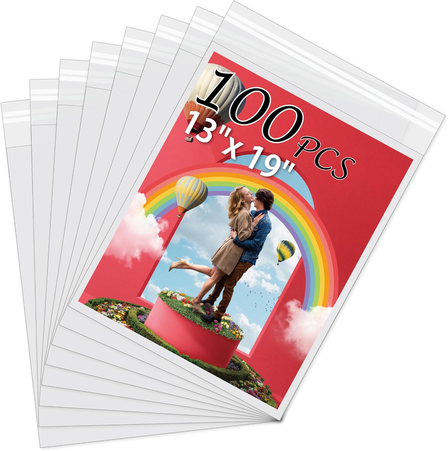 Amazon.com: Somime Acid-Free Picture Sleeves, 100 Pack Crystal Clear ...