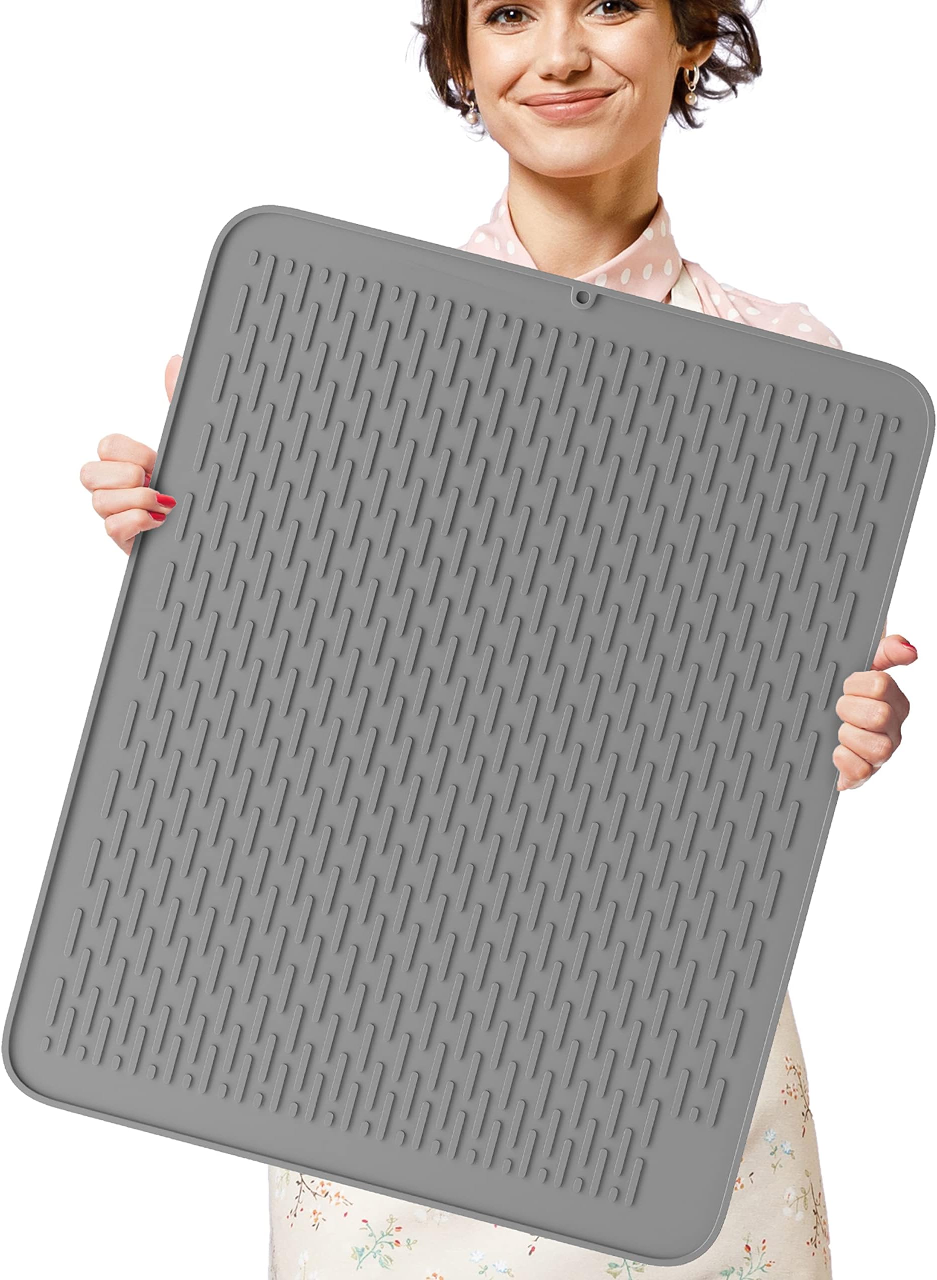 Amazon.com: Silicone Dish Drying Mat - 30 x 24 - 3XL Large Dish Drying ...