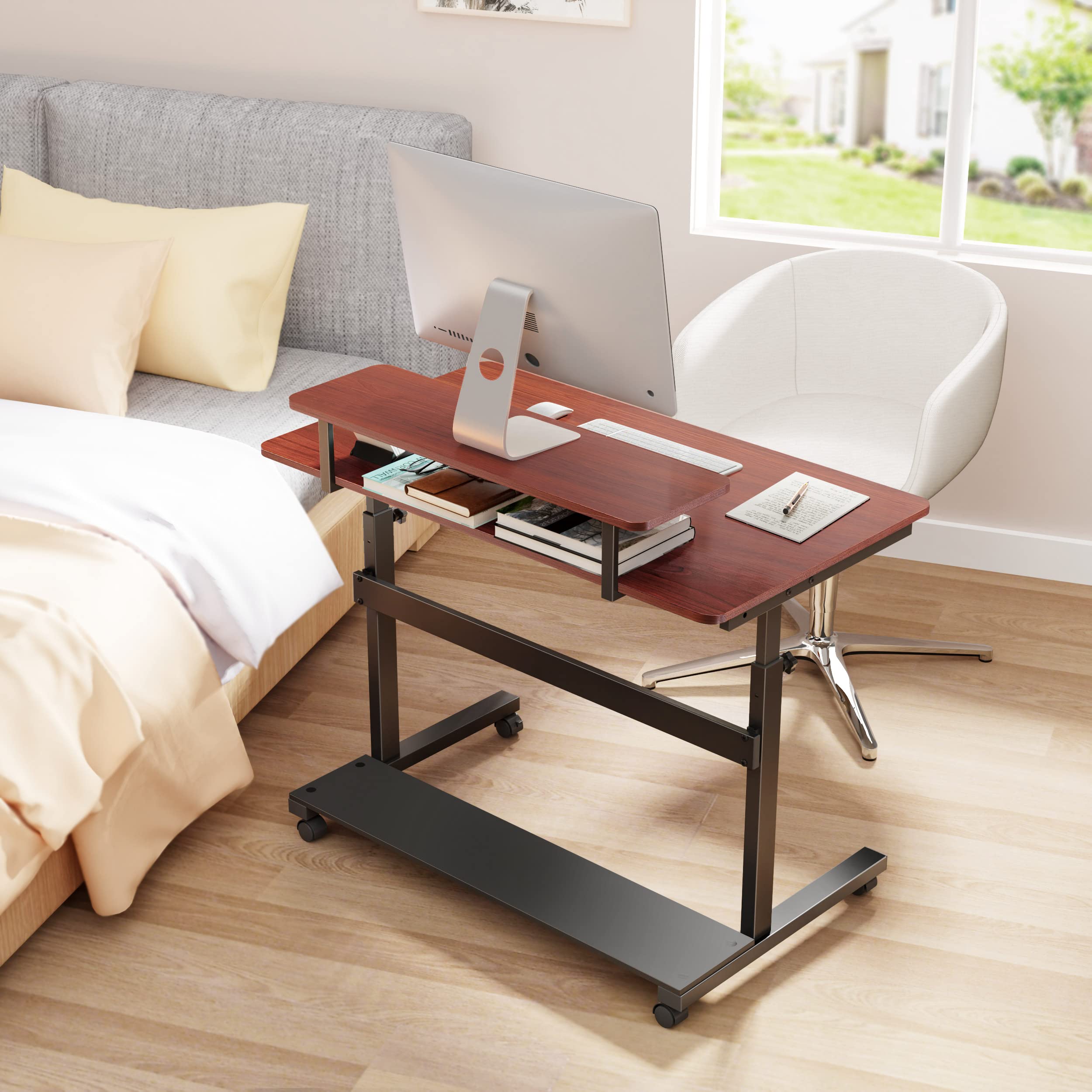 Buy EUREKA ERGONOMIC Mobile Height Adjustable Standing Desk,41 Inch ...