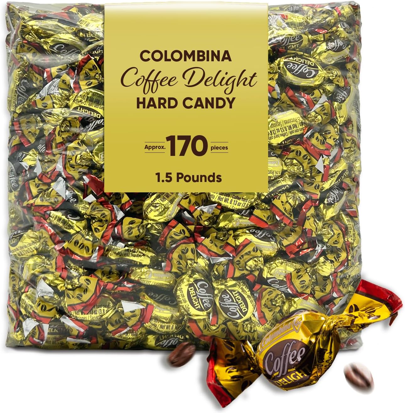 Amazon.com : Coffee Delight Hard Candy - 1.5 Pounds approx 170 pieces ...