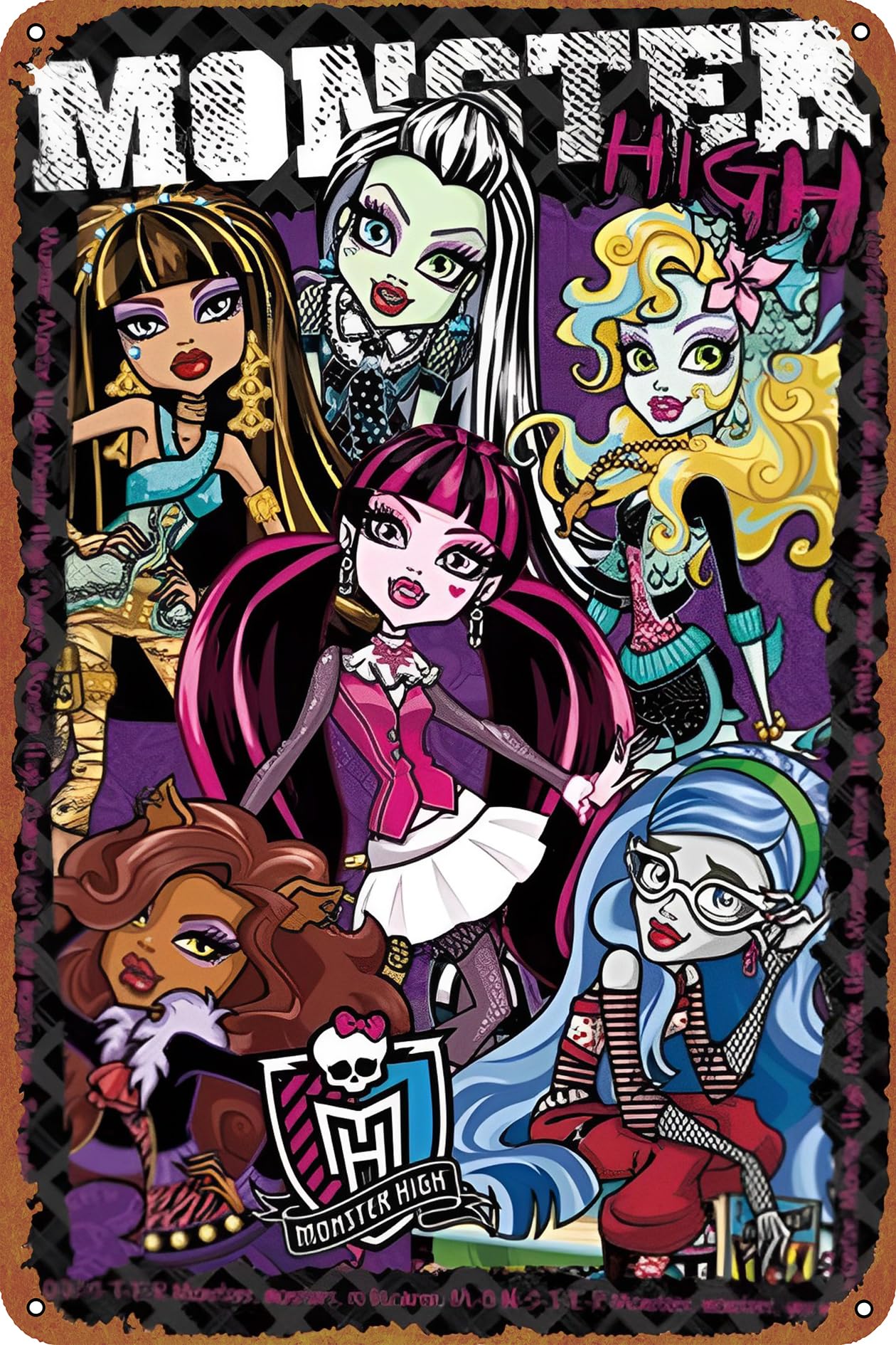 Amazon.com : Monster High – Spirit Poster Retro Metal Sign Vintage Tin ...