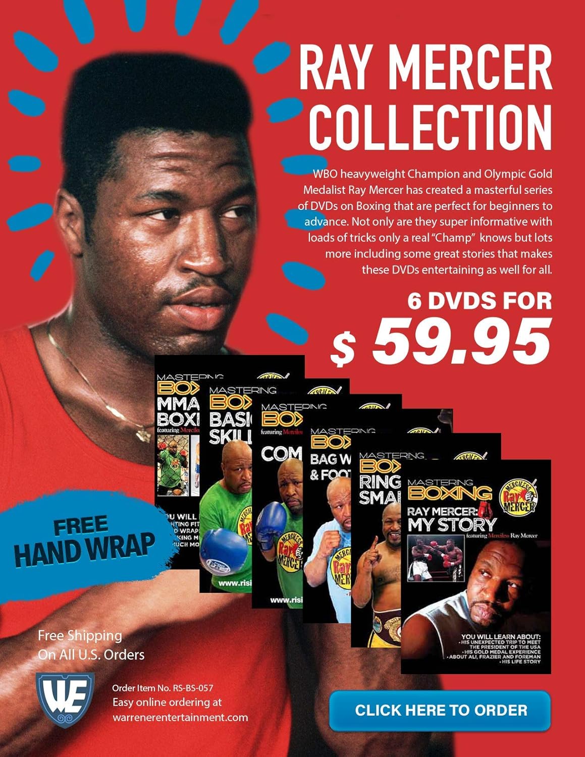 Amazon.com: Ray Mercer Collectio Special Box Set ( 6 DVDs + Free Hand ...
