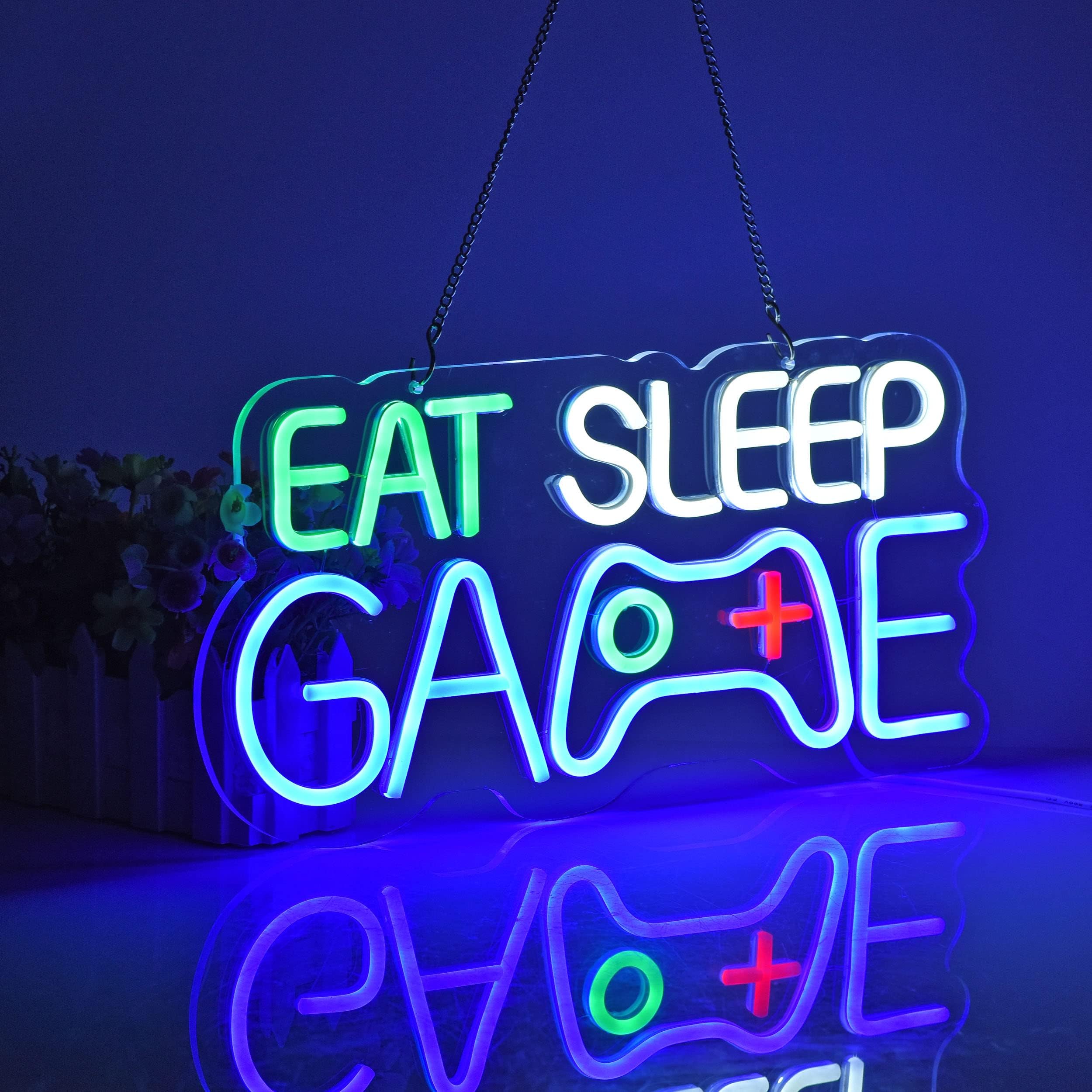 Amazon.com : WMAT Gamepad Shaped Neon Signs Neon Lights LED Neon Signs ...
