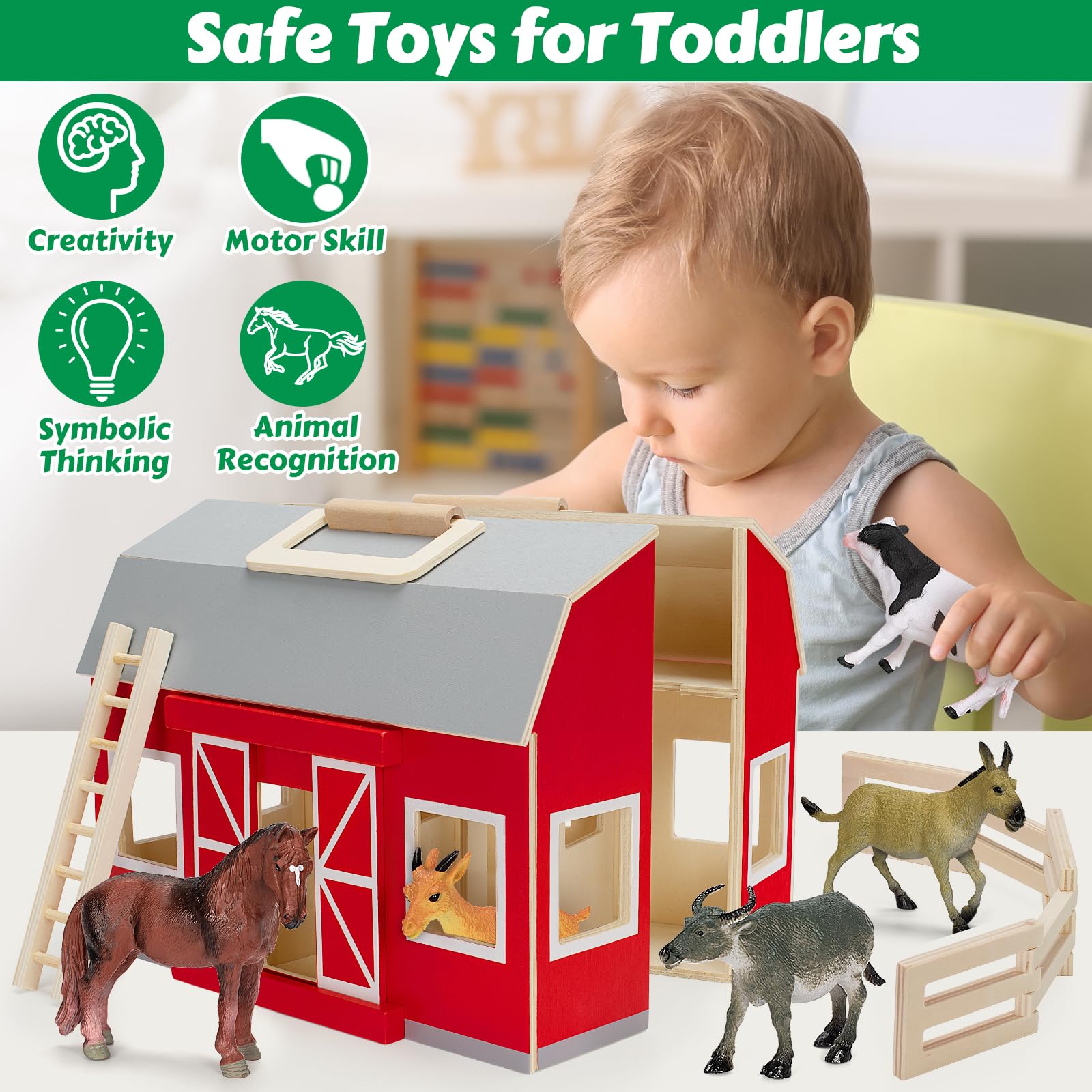 Snapklik.com : GMAOPHY Farm Animals Toys For 3+ Year Old Toddlers Girls ...