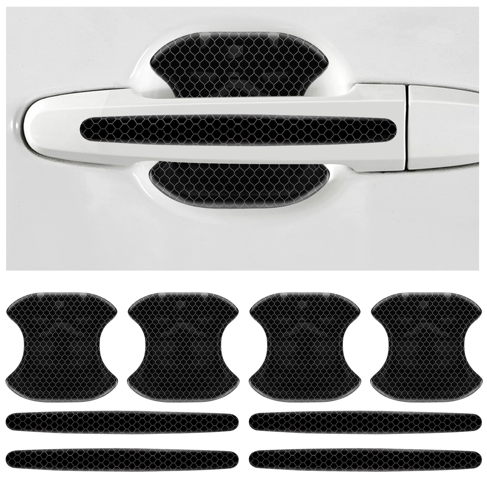 Amazon.com: 8Pcs Car Door Handle Scratch Protector, Rubber Car Paint ...