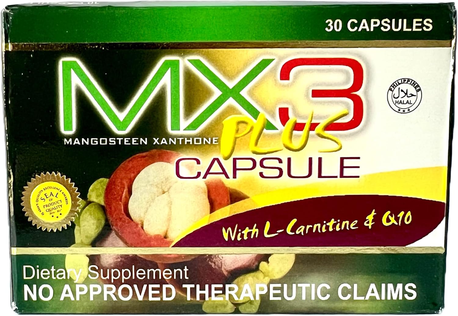 MX3 Mangosteen Plus Capsule 30 cápsulas (2 cajas) – Yaxa Colombia