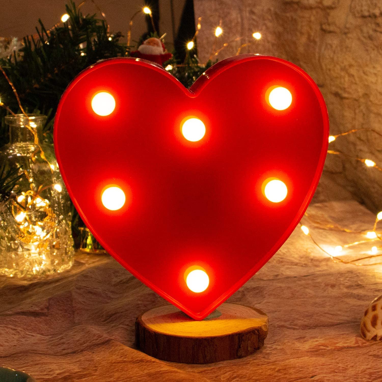 Party Propz Heart Shaped Led Light - Set of 1 Pcs | Propose Gift for ...