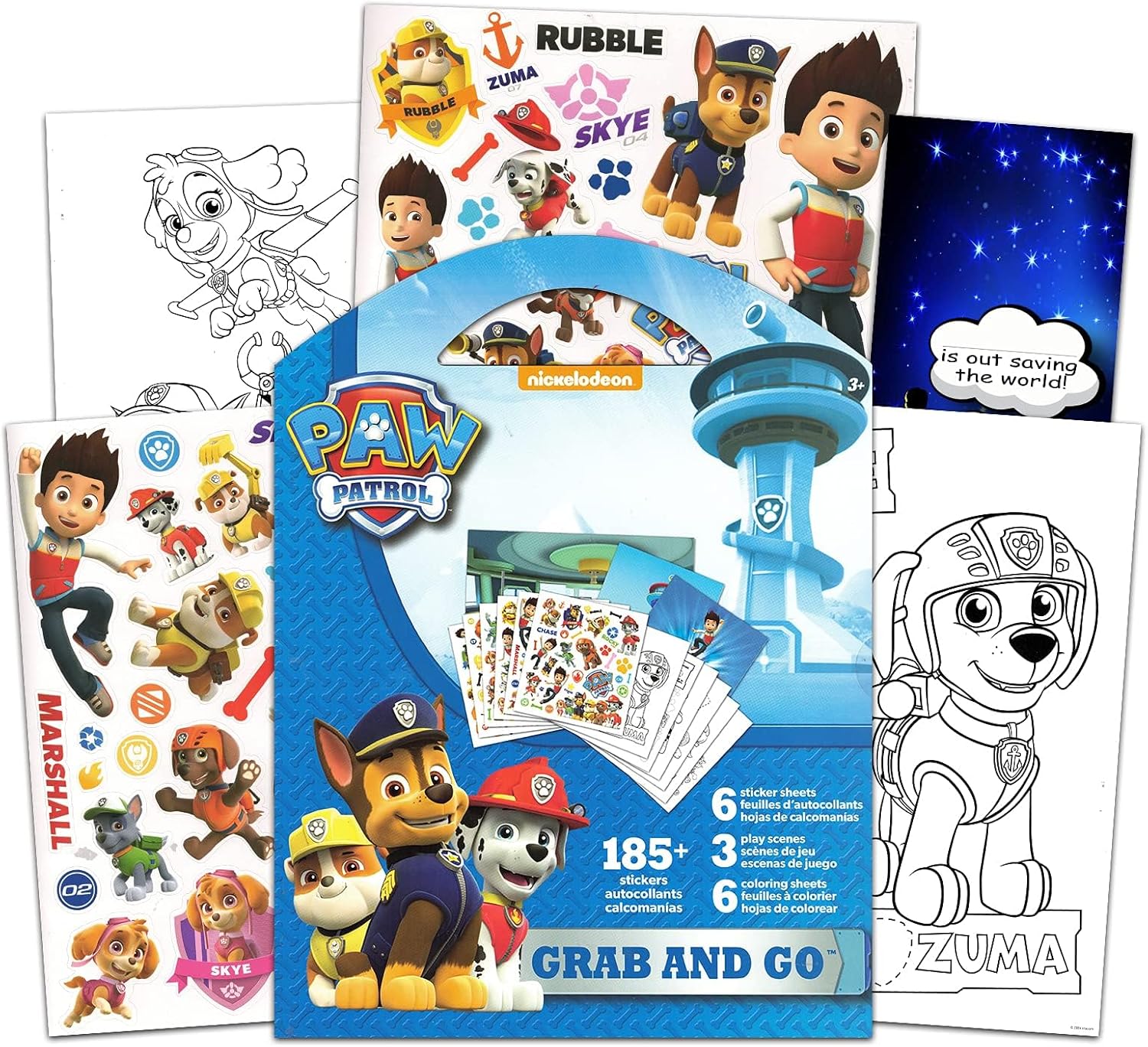 Amazon.com: Paw Patrol Sticker Book for Boys and Girls - Bundle with ...