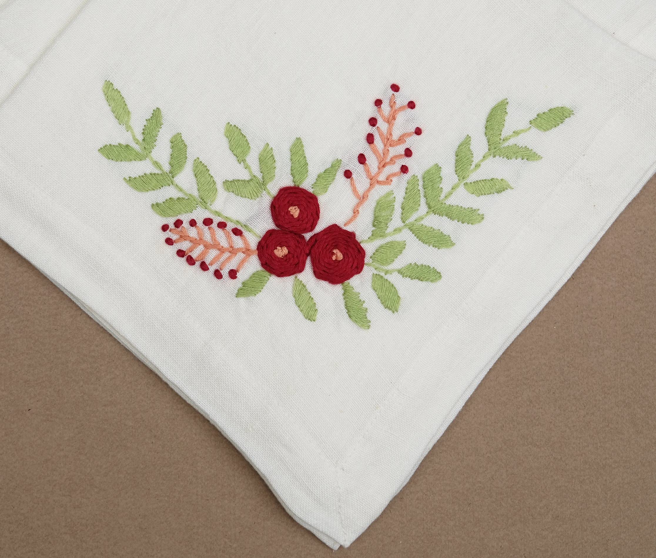 Hand Embroidery Designs For Table Napkins