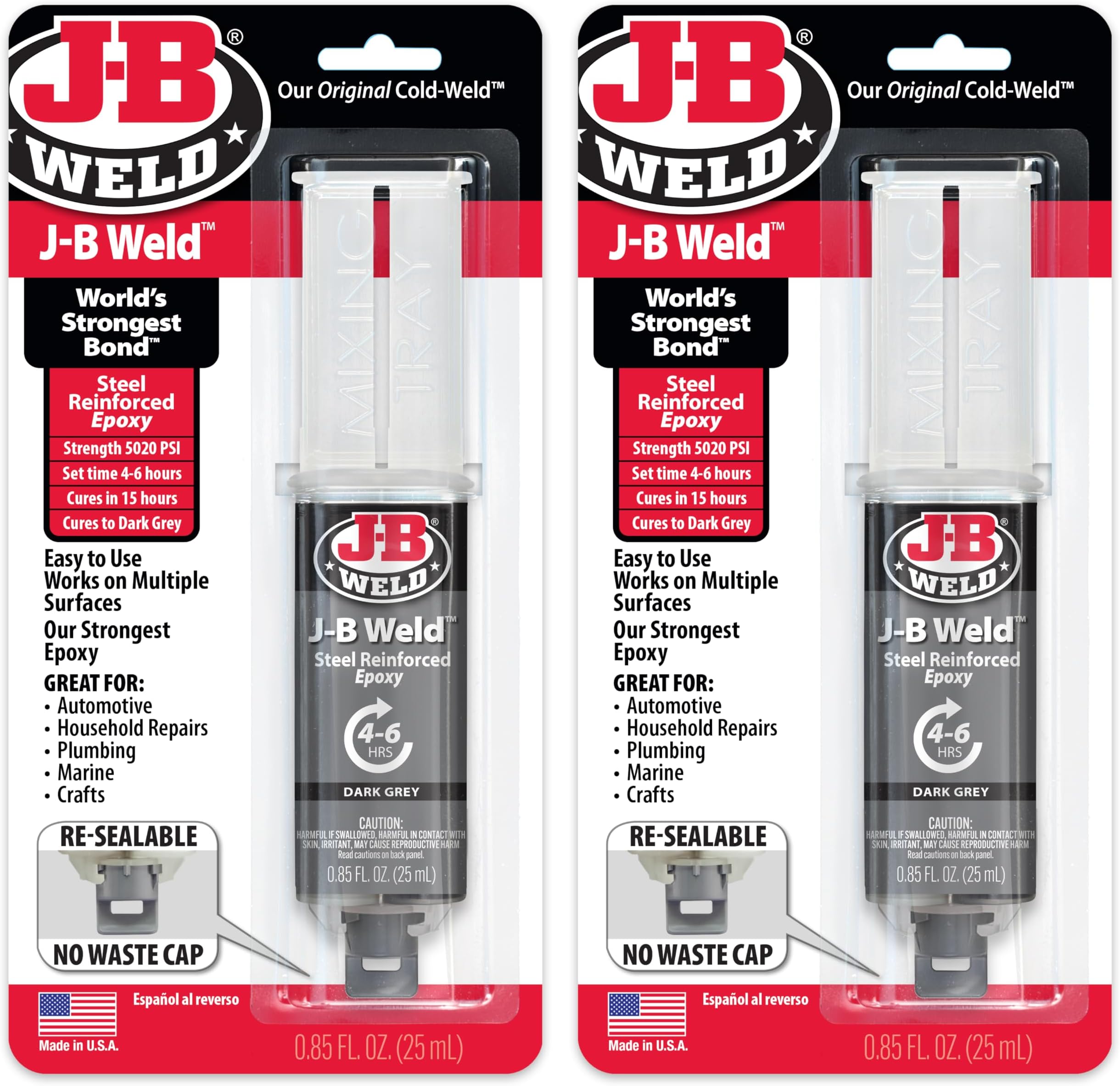 Amazon.com: J-B Weld 50176 KwikWeld Steel Reinforced Epoxy Syringe ...