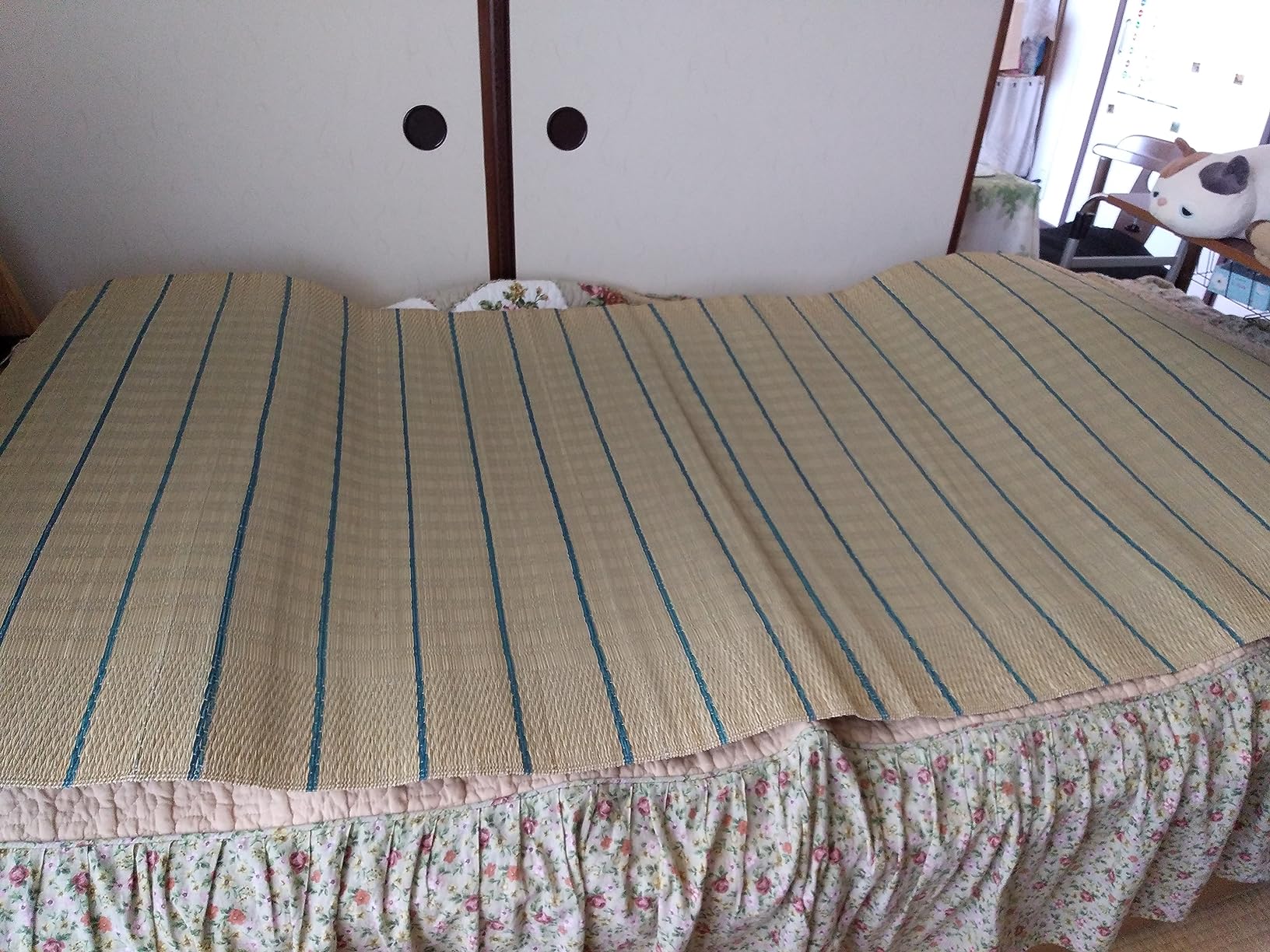 Amazon｜イケヒコ い草 シーツ 敷パッド 葉月 シングル 約88×180cm ブルー 日本製 #7418909｜フラットシーツ オンライン通販