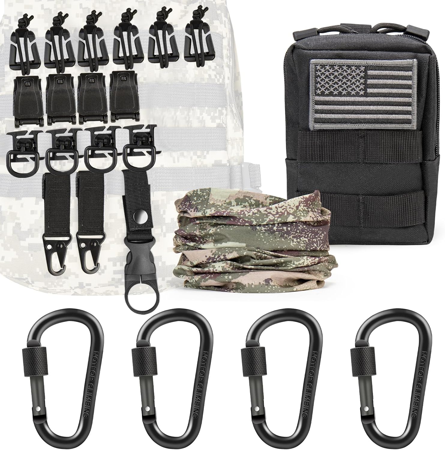 Amazon.com : DUXCIYHTA Molle Accessories Kit of 23 Attachments,Tactical ...