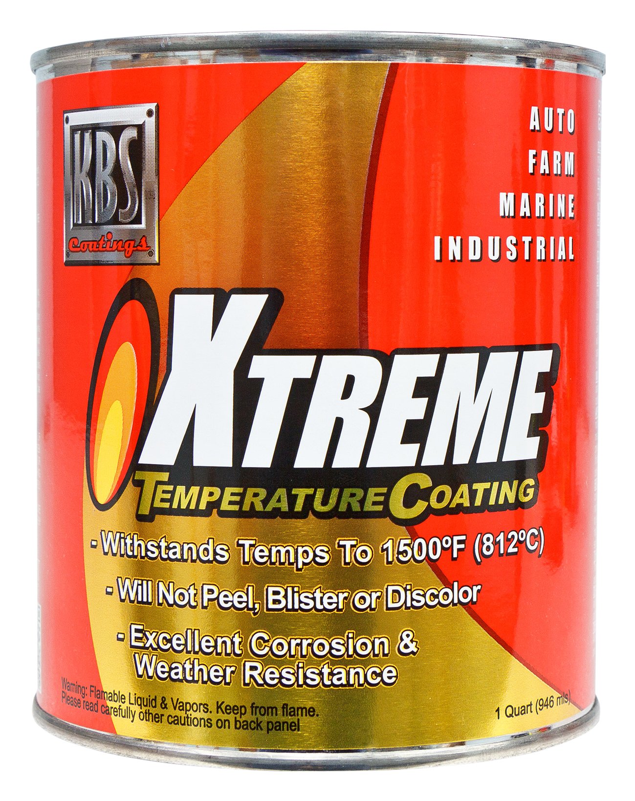 Snapklik.com : KBS Coatings 65405 Cast Iron Grey Xtreme Temperature Coating