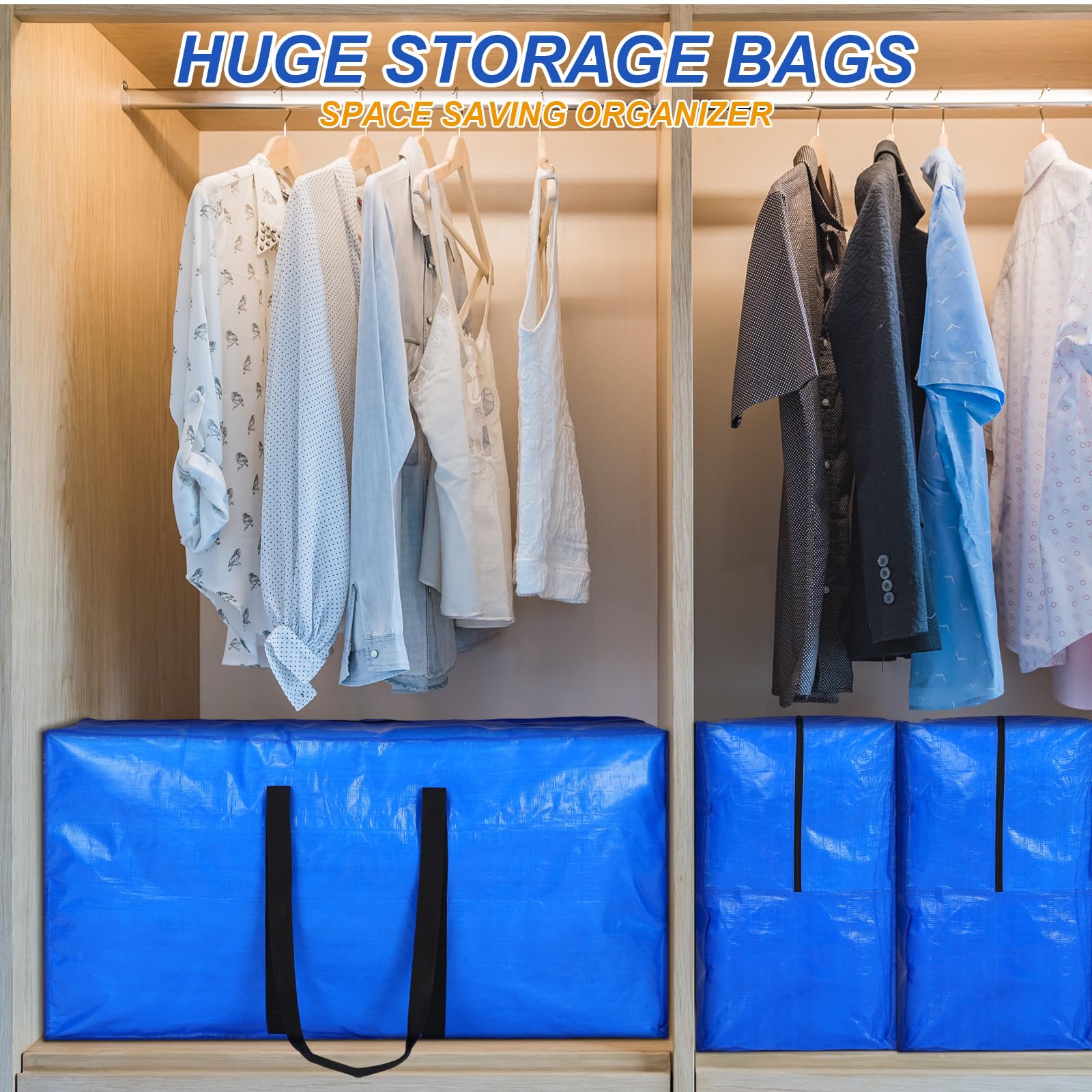 1Pcs 57 Gallon Extra Large Storage Bags XL Storage Bags Heavy Duty ...