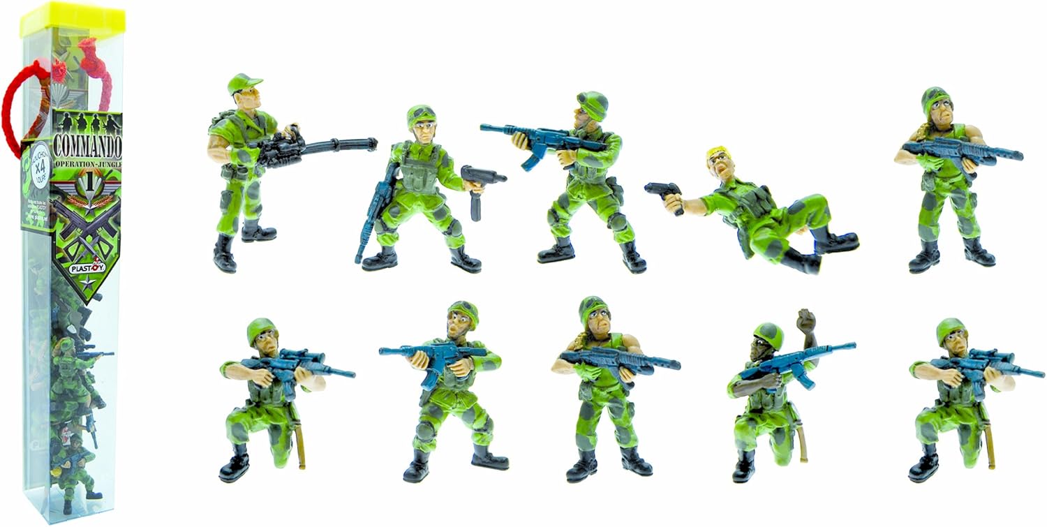 Amazon.com: Plastoy Tubo Jungle Commando in a Tube : Toys & Games