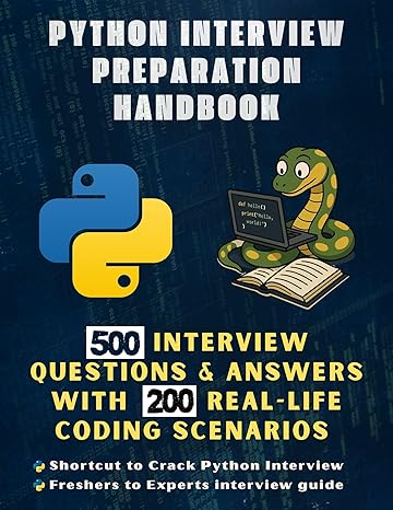 Amazon.com: Python Interview Preparation Handbook: 500 Interview Questions & Answers| 200 Real ...
