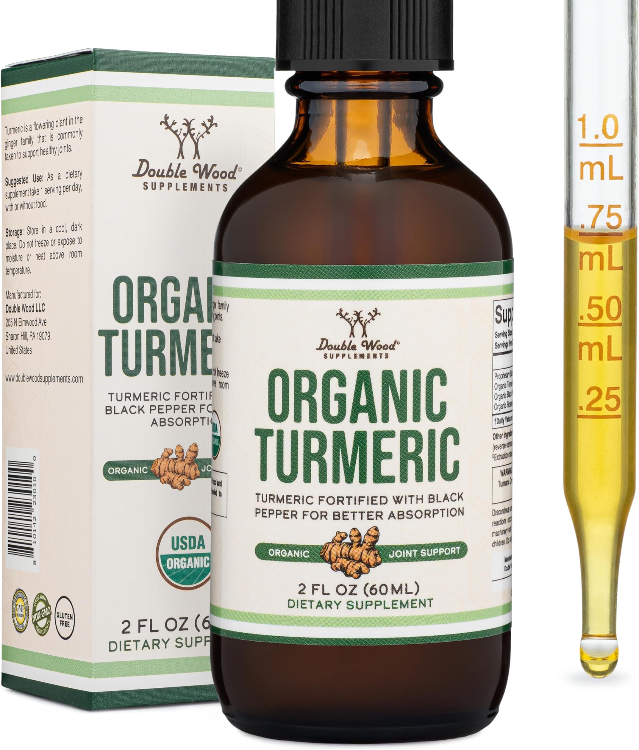 Amazon.com: Turmeric Curcumin with Black Pepper Drops - Organic ...
