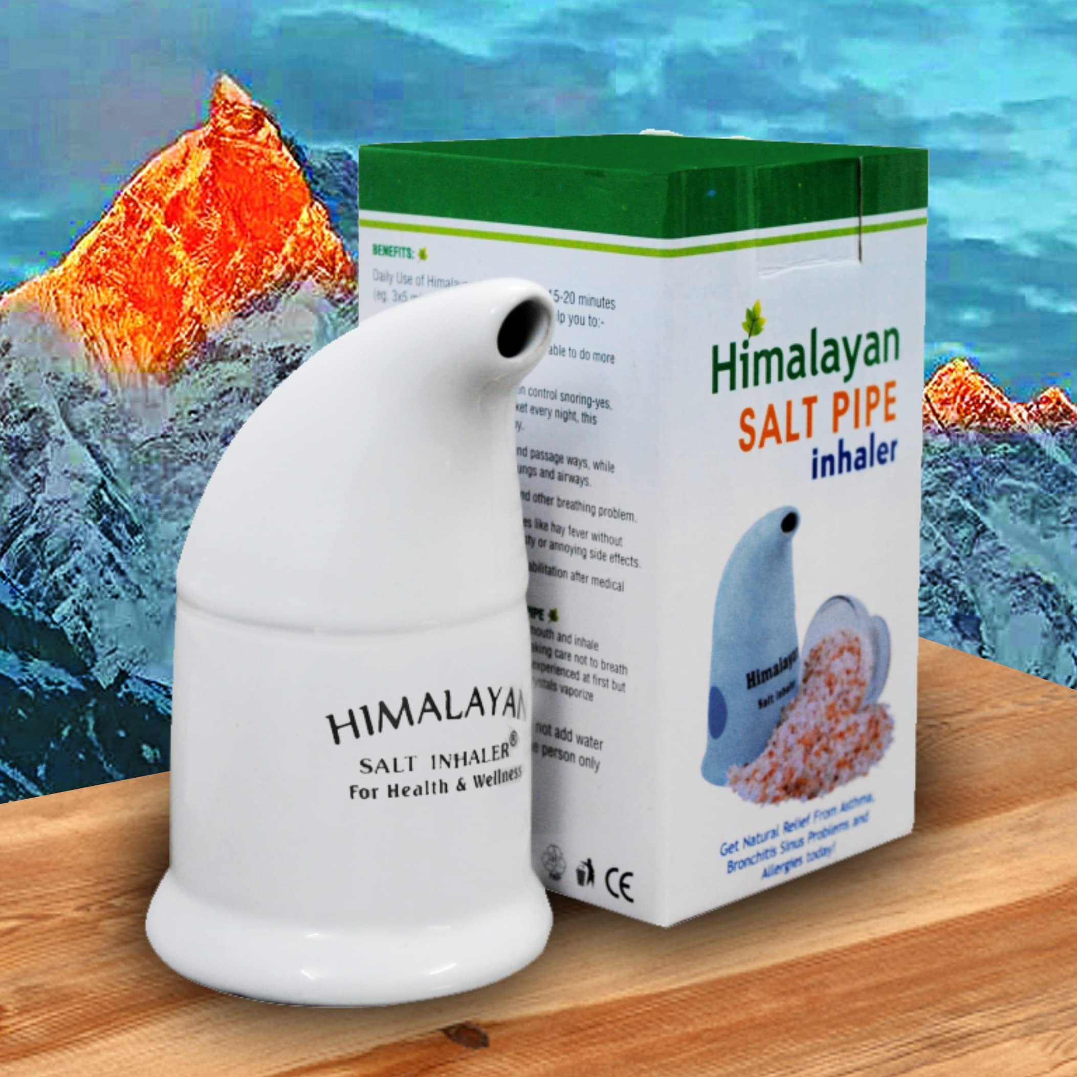 Buy Original Himalayan Salt Pipe Ceramic Filled with 100% Pure ...
