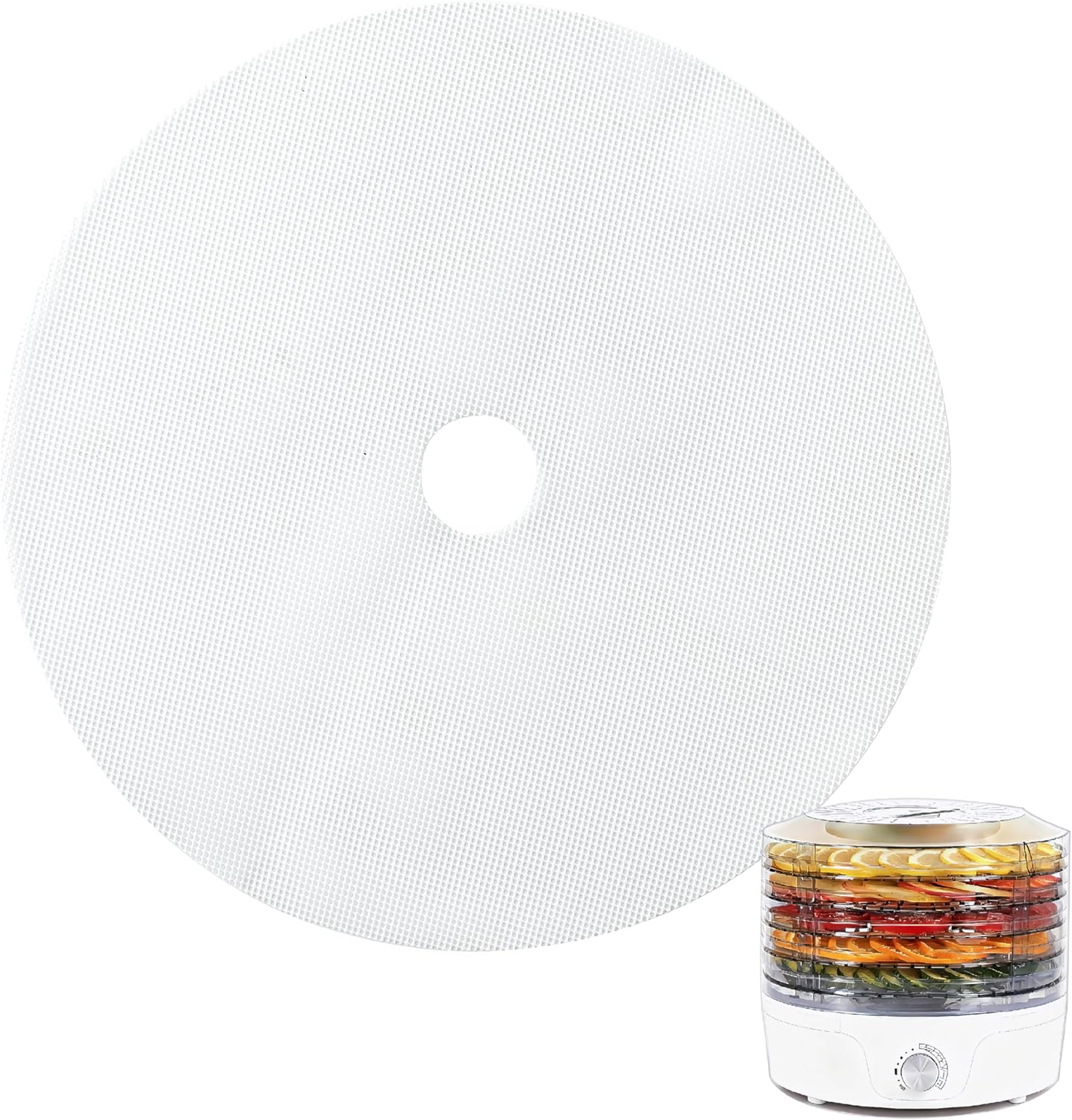 Amazon.com: 8 Pack Silicone Dehydrator Sheets, 13" Round Dehydrator ...