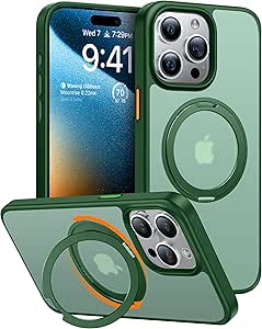 Amazon.com: TORRAS 360°Rotatable Ring Designed for iPhone 15 Pro Case, Compatible with MagSafe ...
