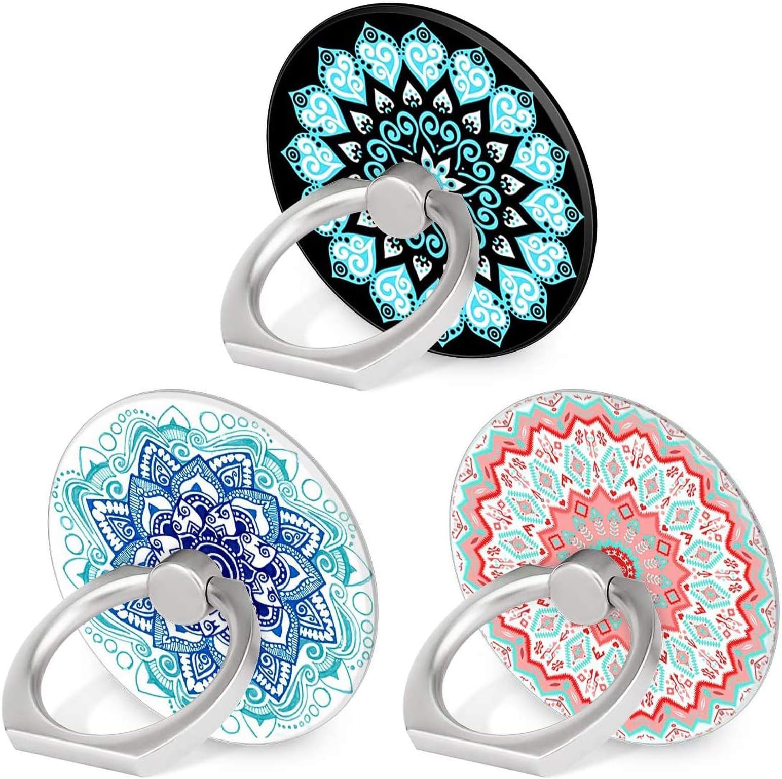 Amazon.com: Bonoma Phone Ring Stand Holder, 3-Pack 360 Degree Rotation ...