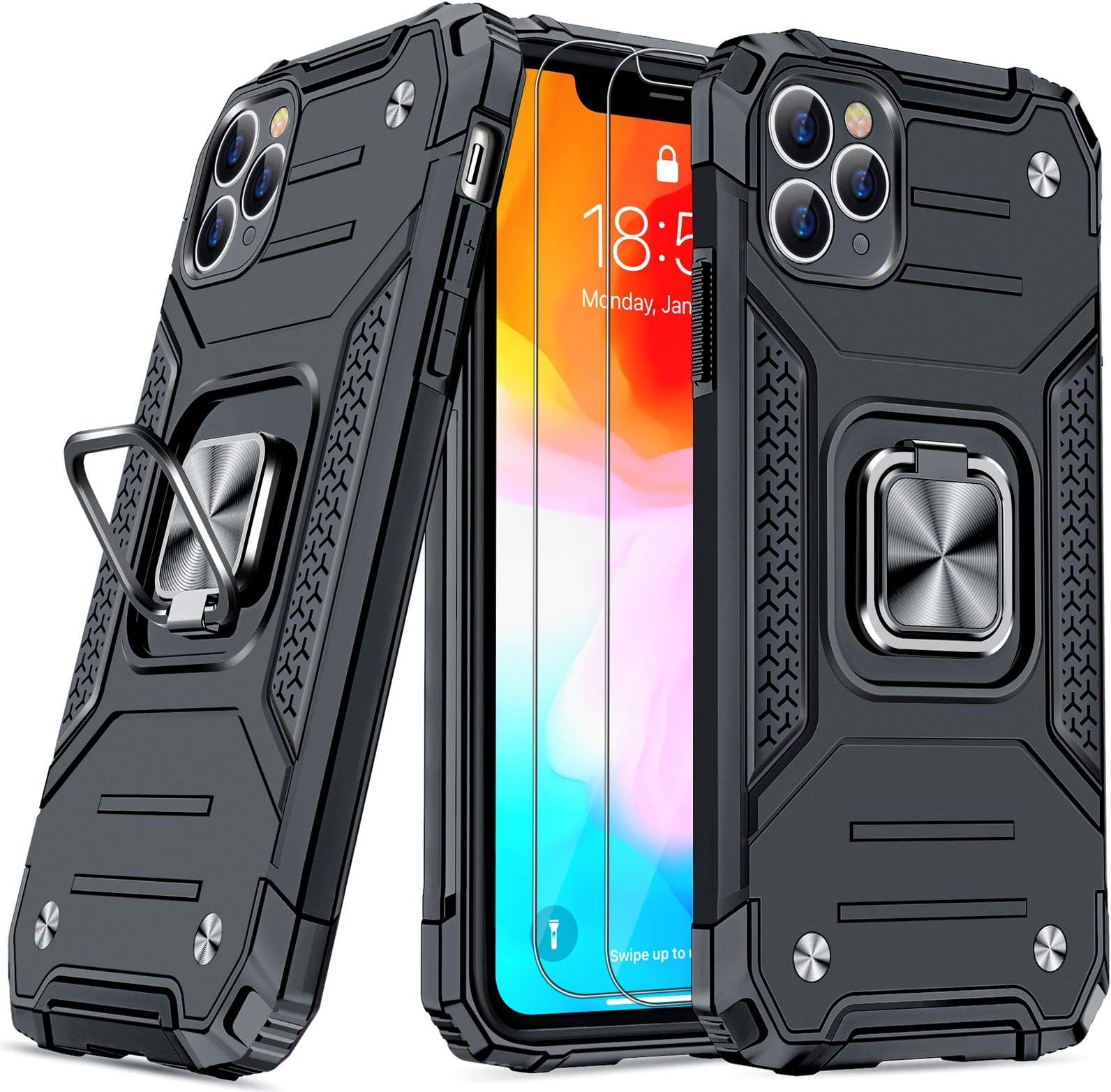 Amazon.com: Military Grade Drop iPhone 11 Pro Max Case with Tempered ...