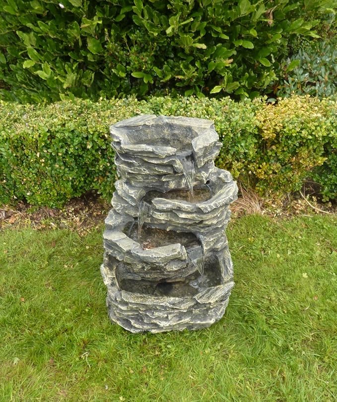 Amazon.com : Medium 4 Pool Rock Water Feature : Patio, Lawn & Garden