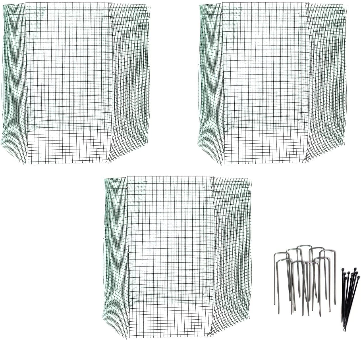 Amazon.com : WiredWorks 3 Large Fold-Away Bush Plant Protectors ...