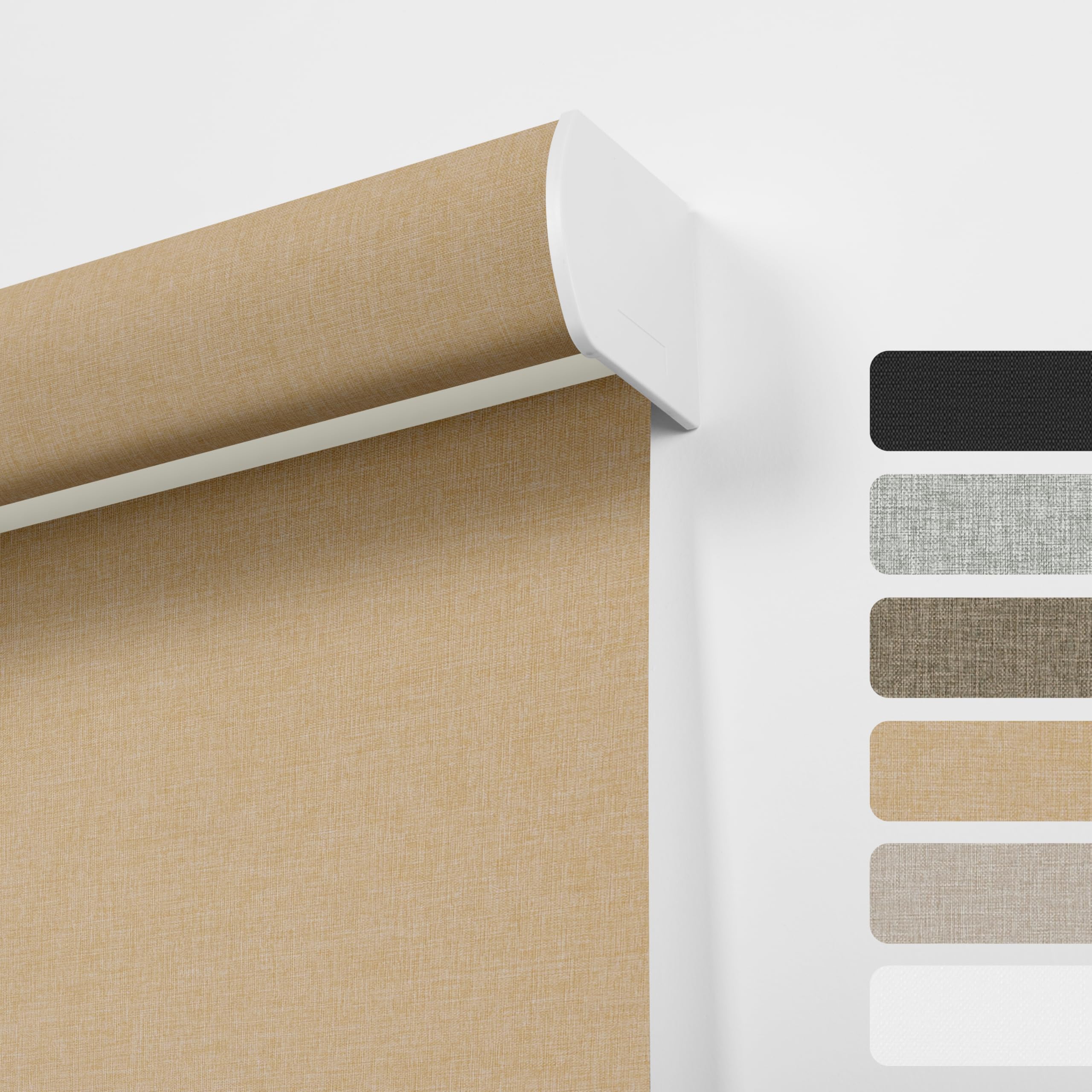 Amazon.com: BERISSA Cordless Blackout Roller Shades for Windows,Free ...