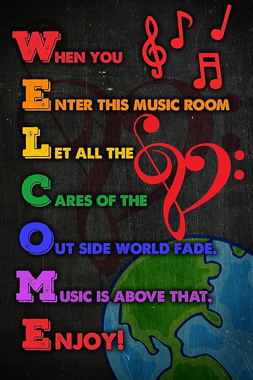Amazon.com: When you enter this Music Posters for Classroom Music ...