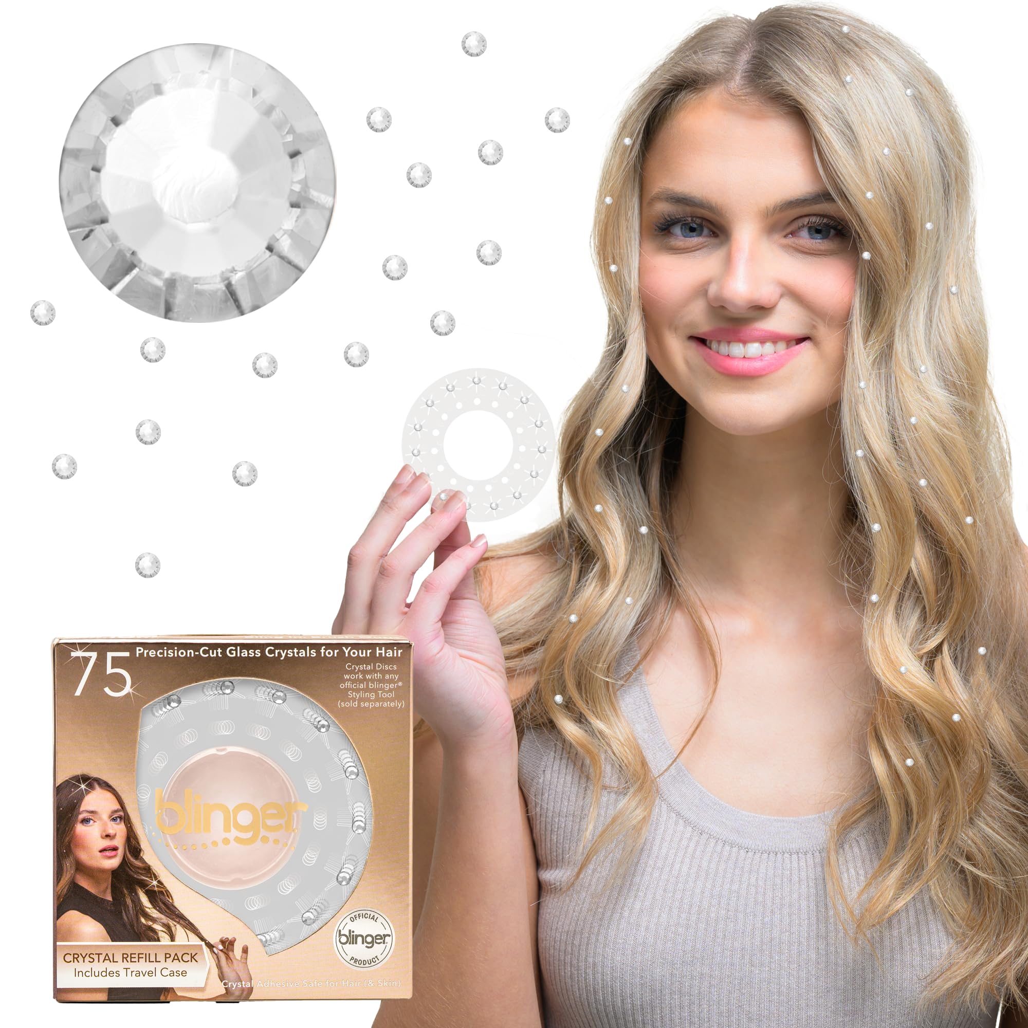 Amazon.com : blinger Crystal Refill Pack | 5 Discs - 75 Precision-Cut ...