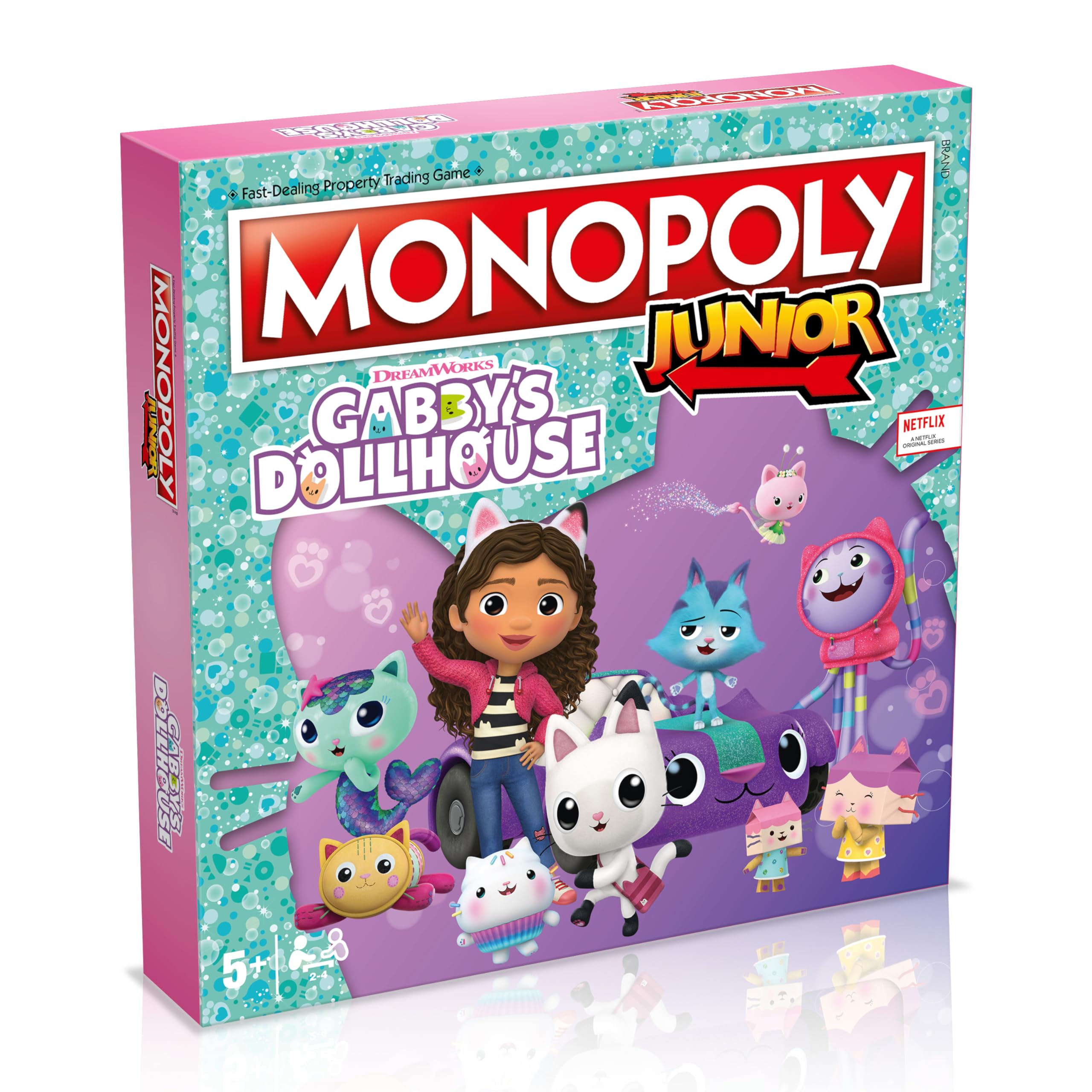 Winning Moves Gabby's Dollhouse Monopoly Junior Brettspiel, Panda Paws ...