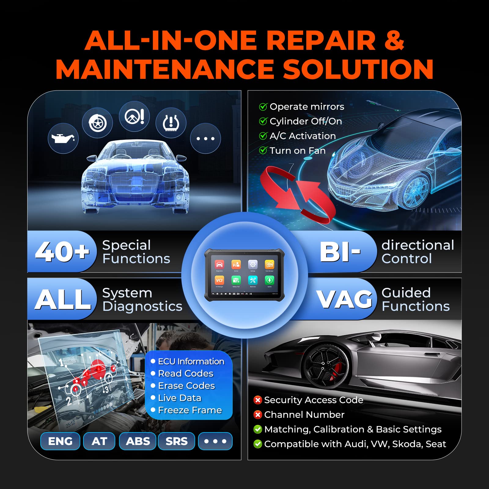 Evoscan OTOFIX EvoScan Ultra Car Diagnostic Tool Topology Map