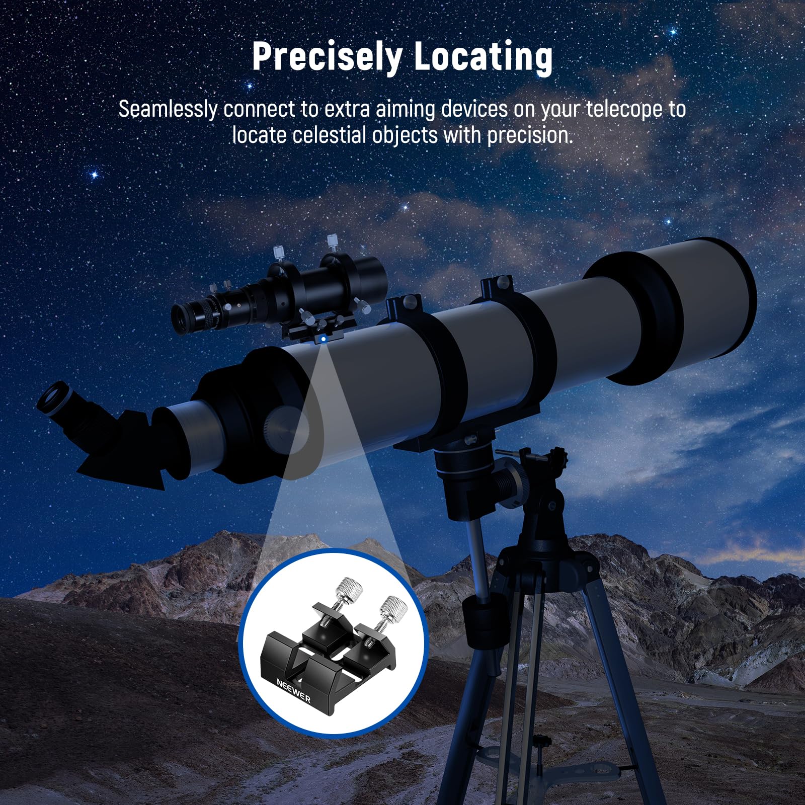 Neewer Universal Dovetail Base Telescope Mount, Dovetail Clamp with Two ...