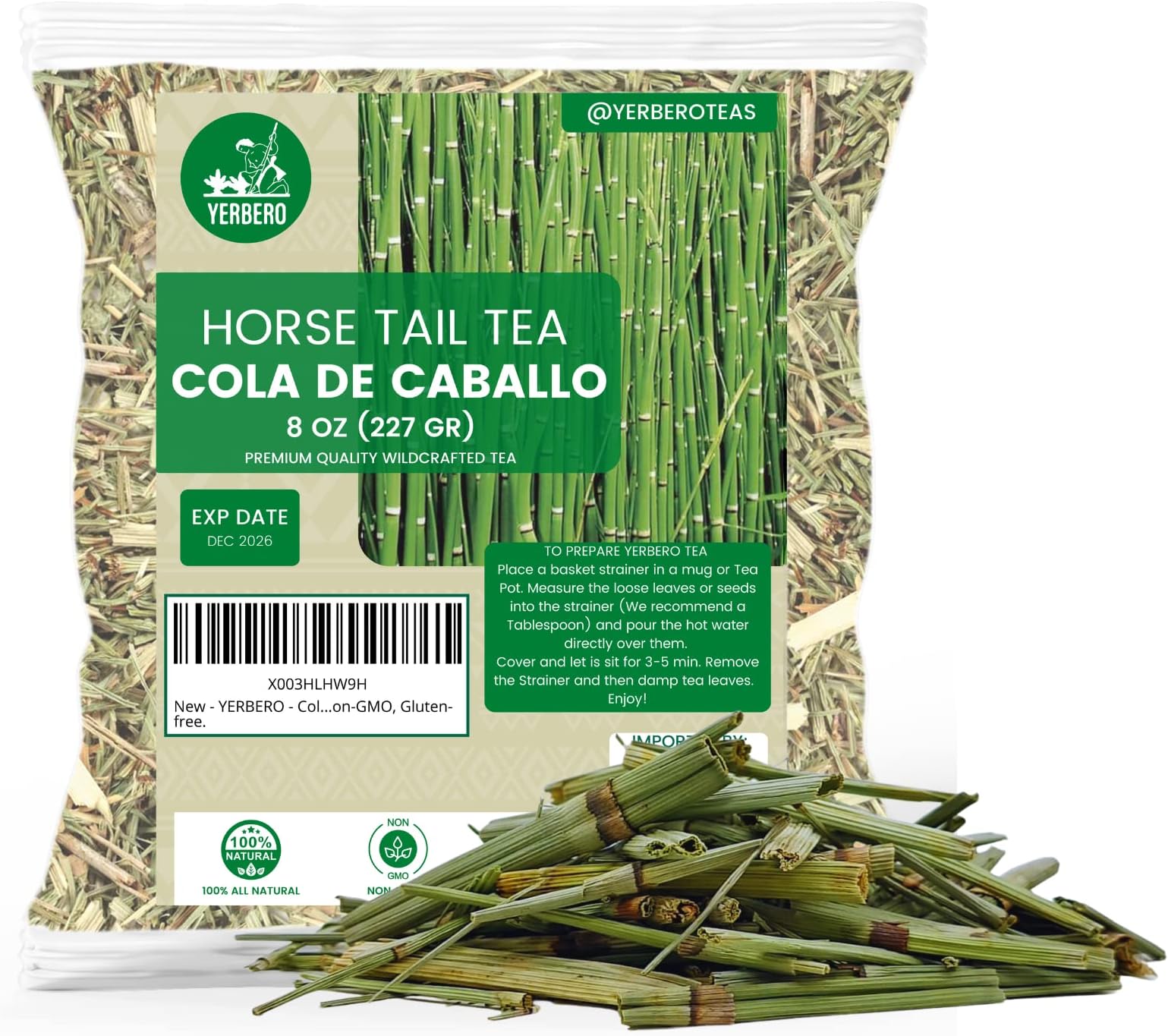 Amazon.com : Tadin Tea, Cola De Caballo (Shave Grass) Tea, 24-count Tea ...