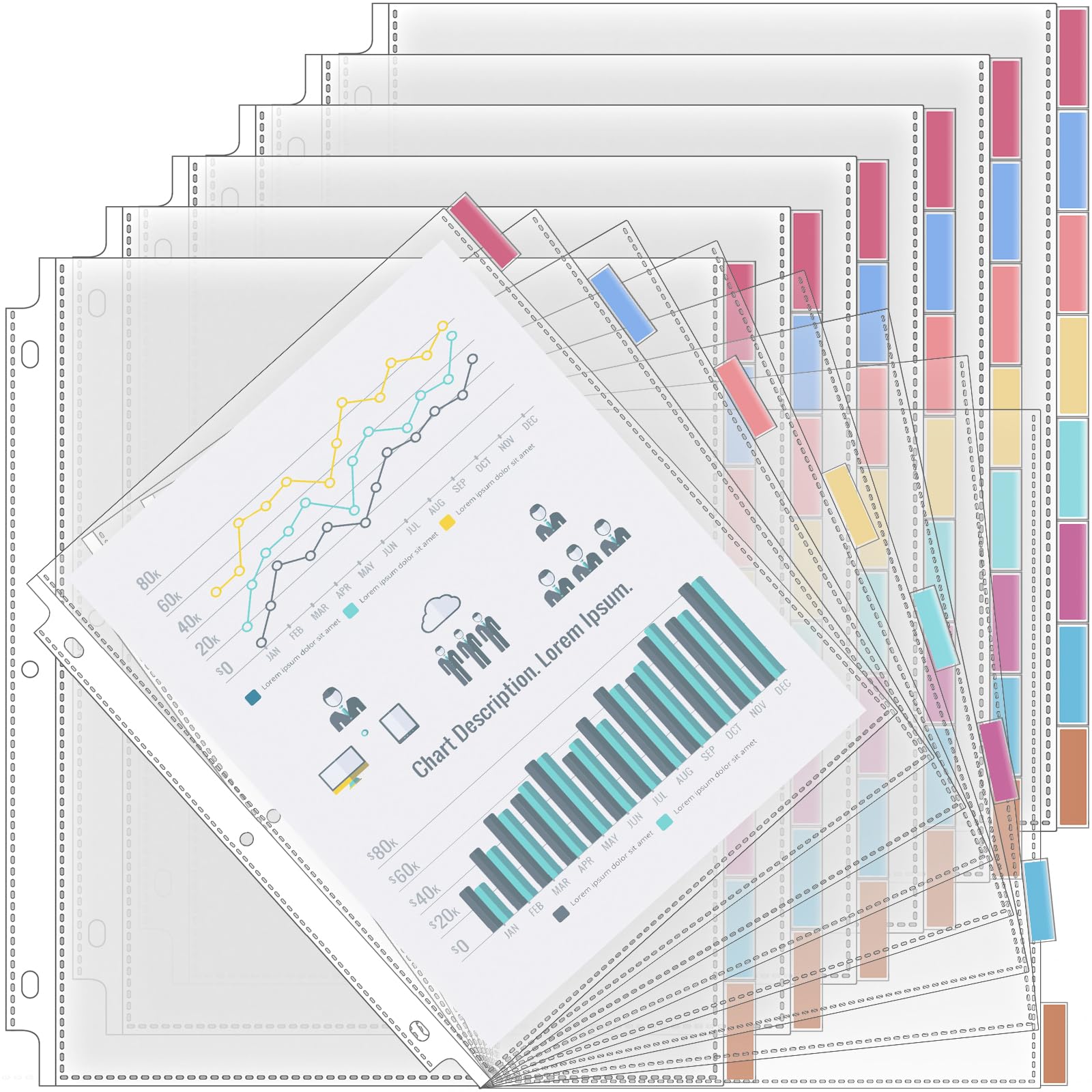 Snapklik.com : ReliThick 6 Set Of 48 Pack Clear Sheet Protectors 8.5 X ...