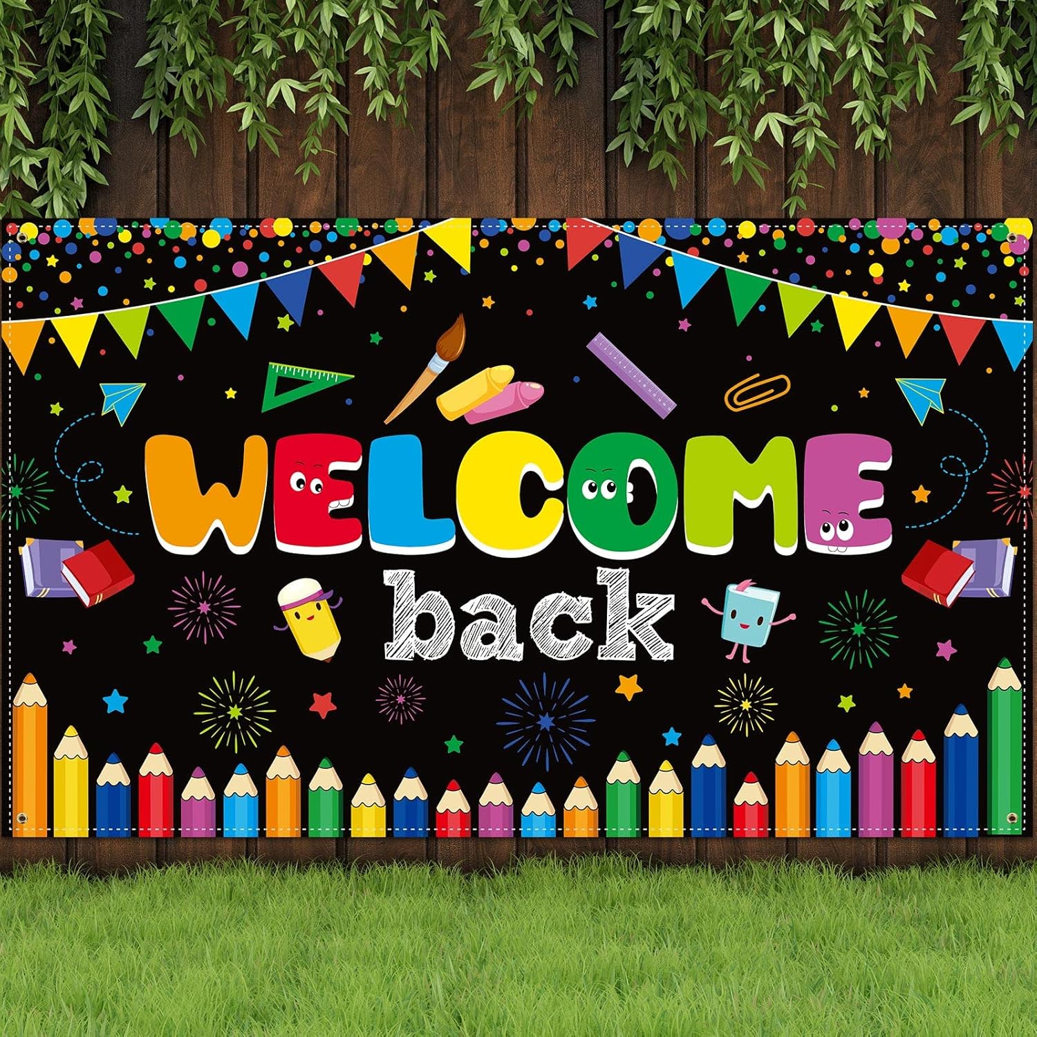 Large Welcome Back to School Banner - White, 72.8 x Nepal | Ubuy