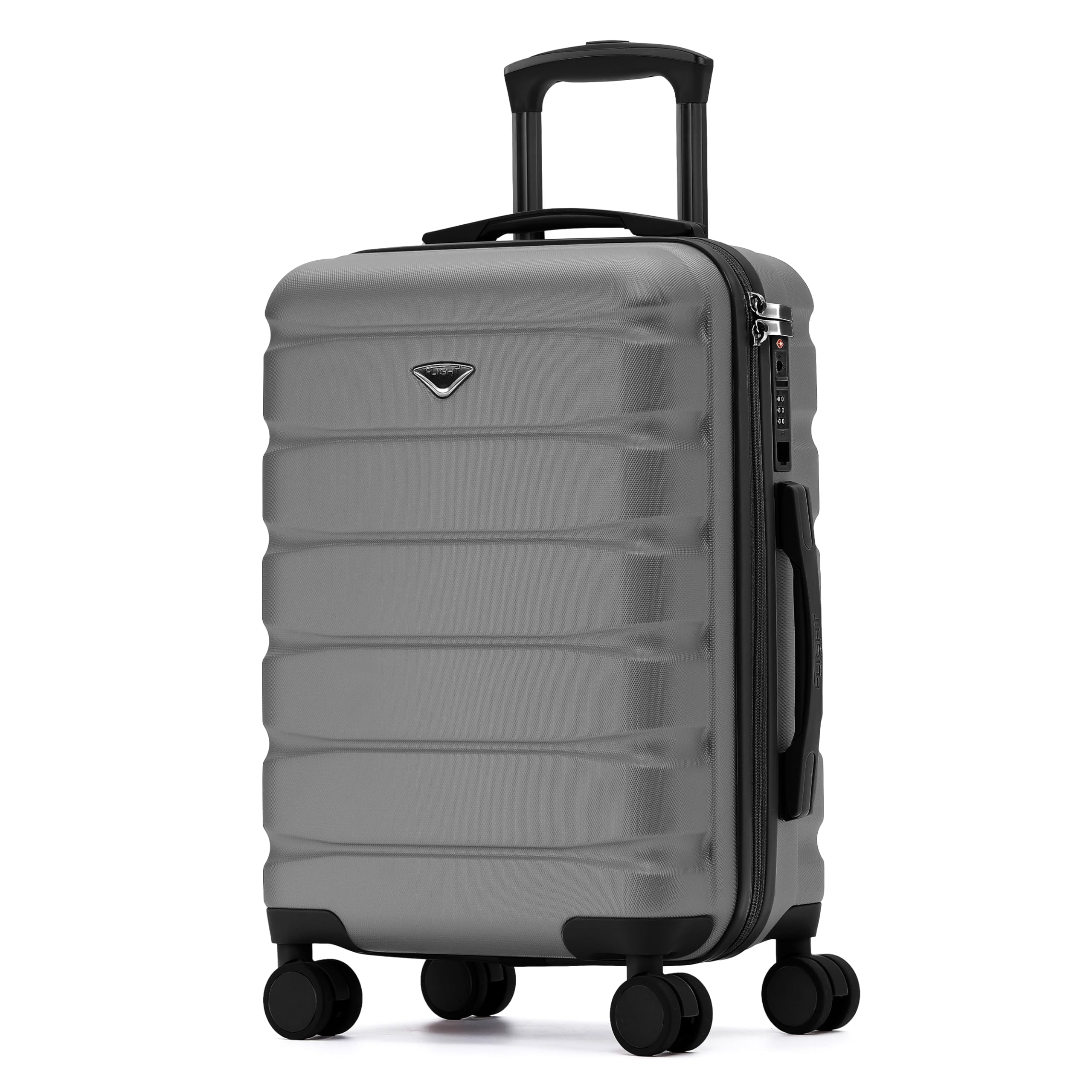 Amazon.com | Flight Knight Carry On Suitcase 22x14x9 Hardside Built In ...